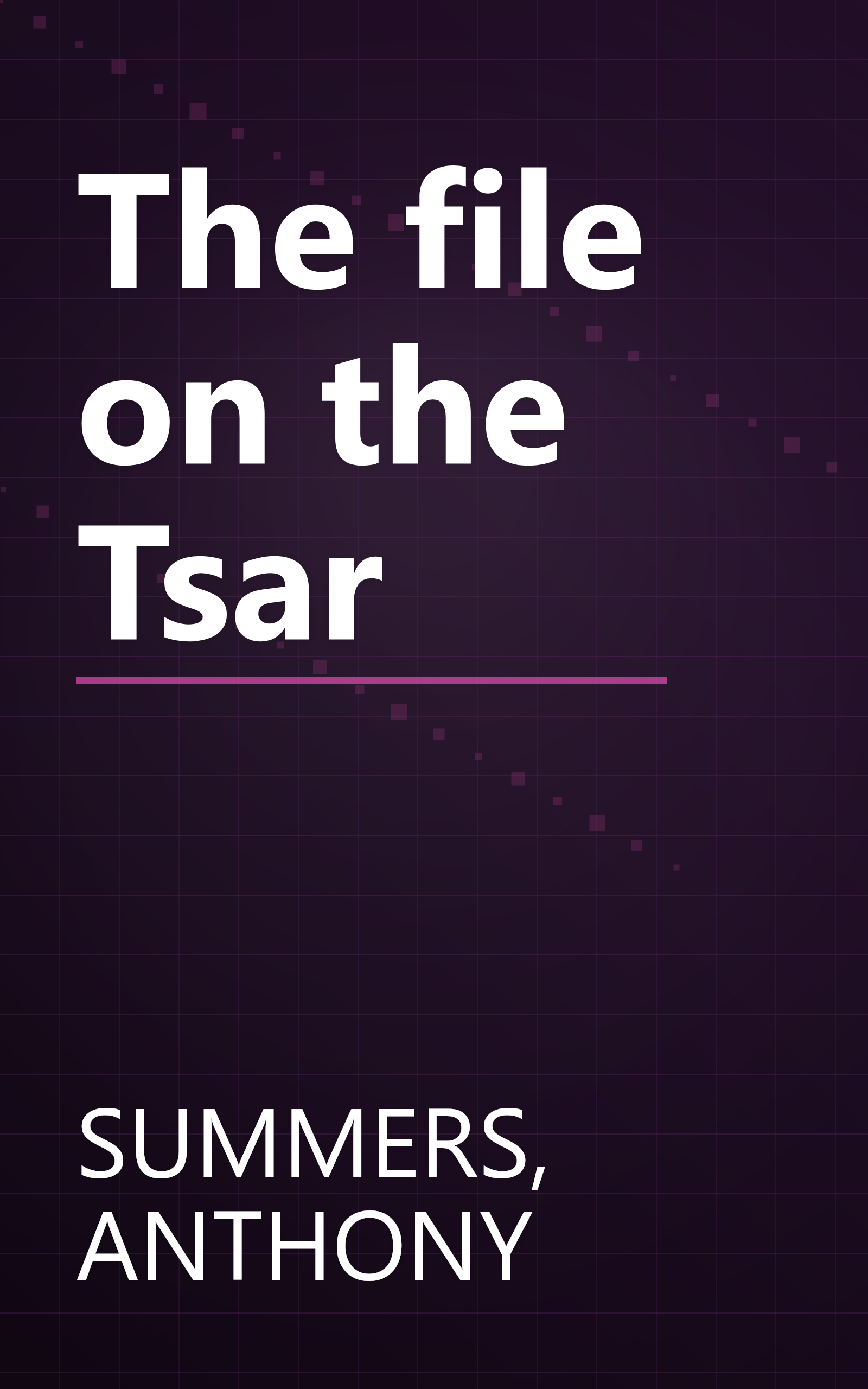 The file on the Tsar book cover