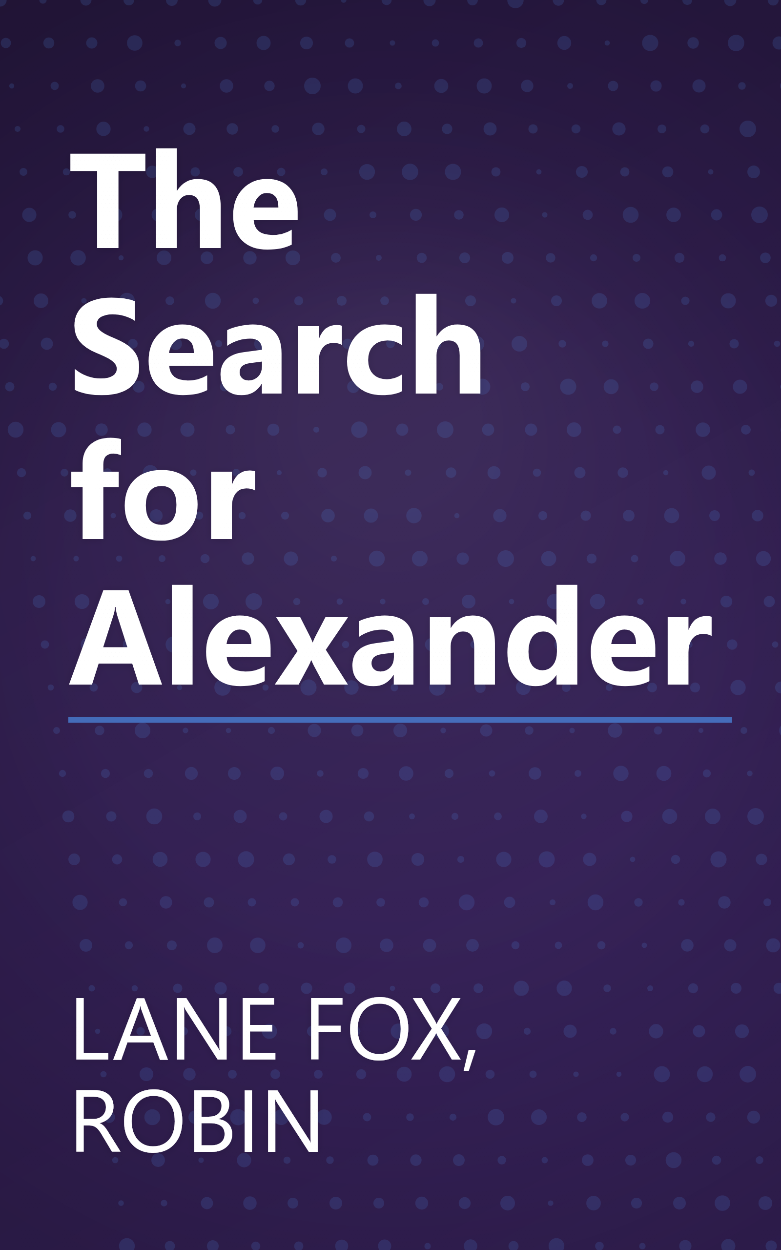 The Search for Alexander book cover