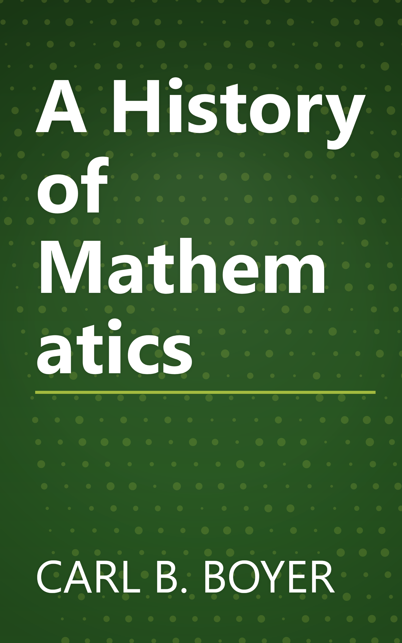A History of Mathematics book cover