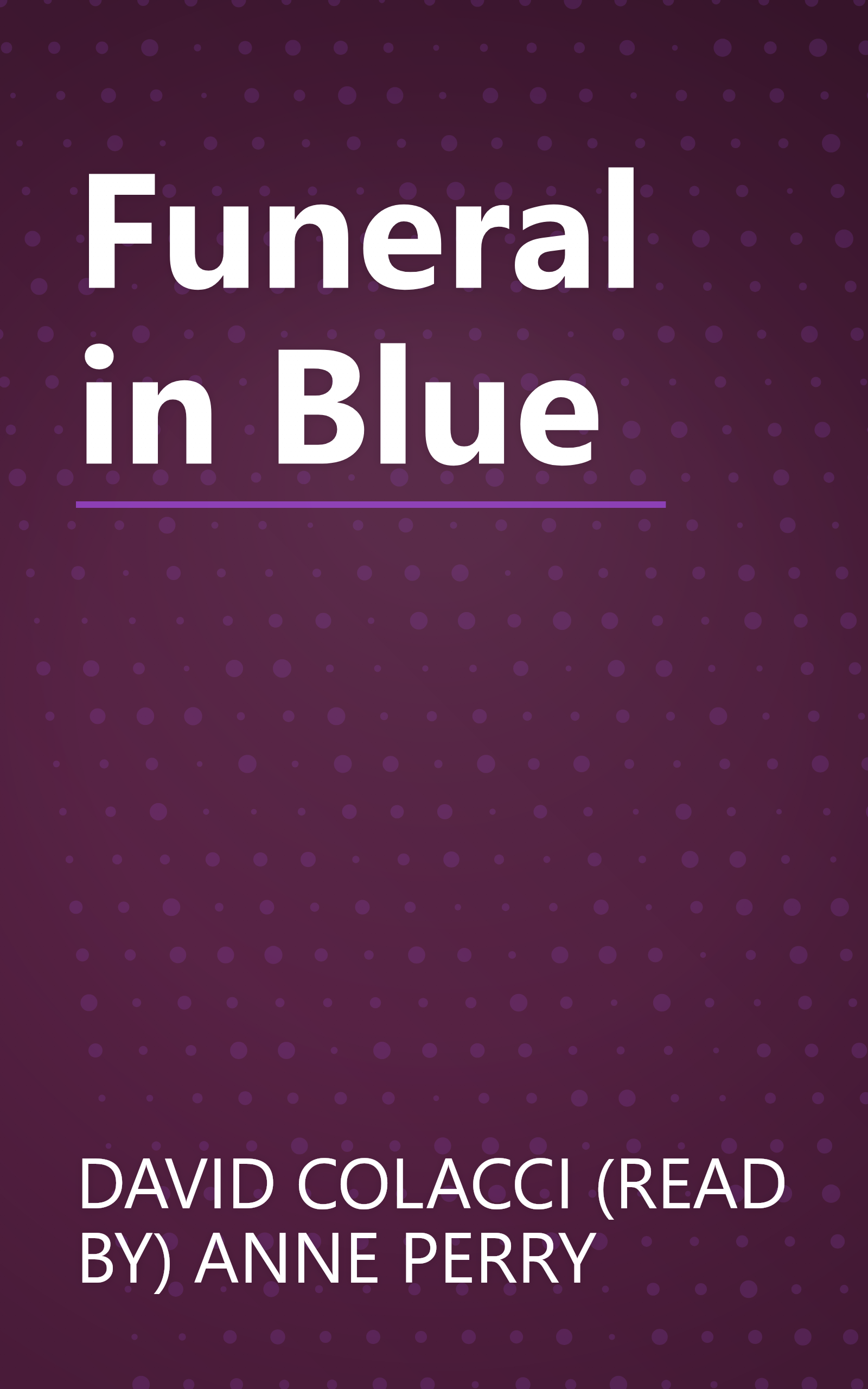 Funeral in Blue book cover