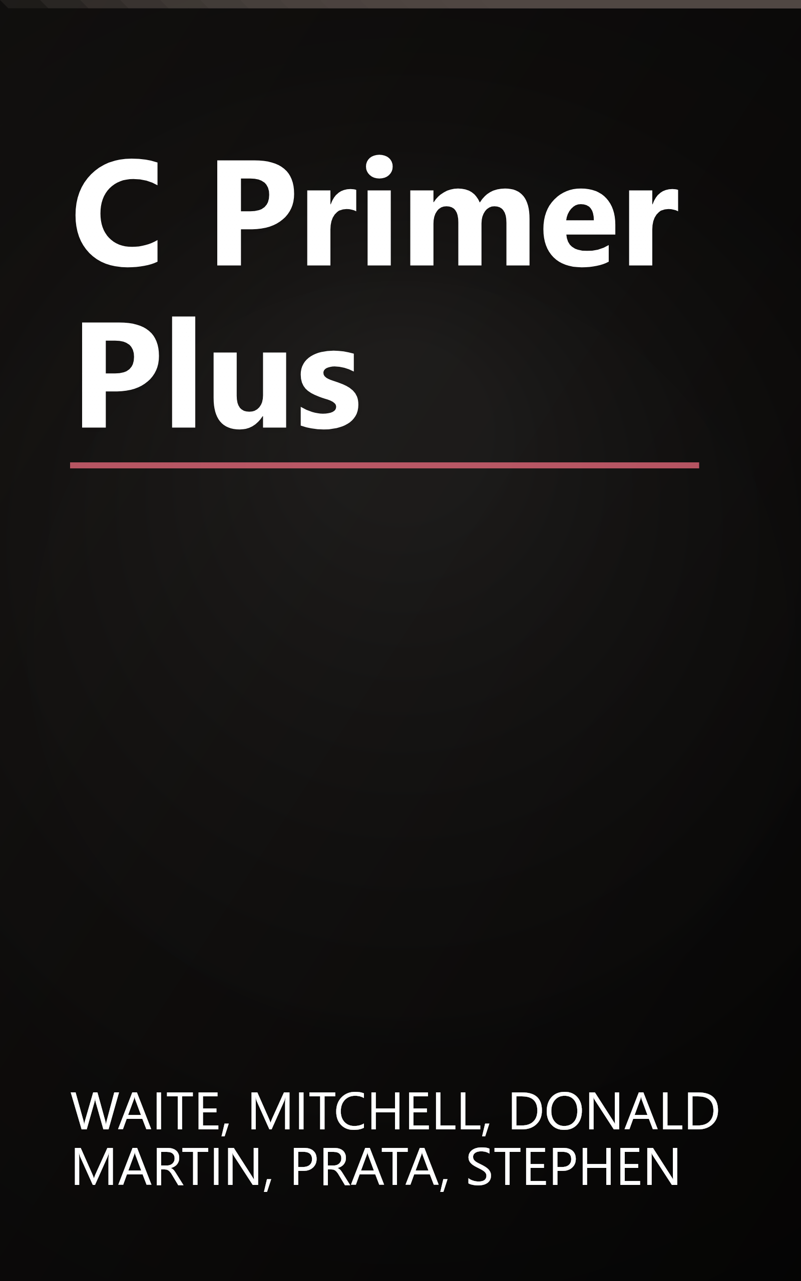 C Primer Plus book cover