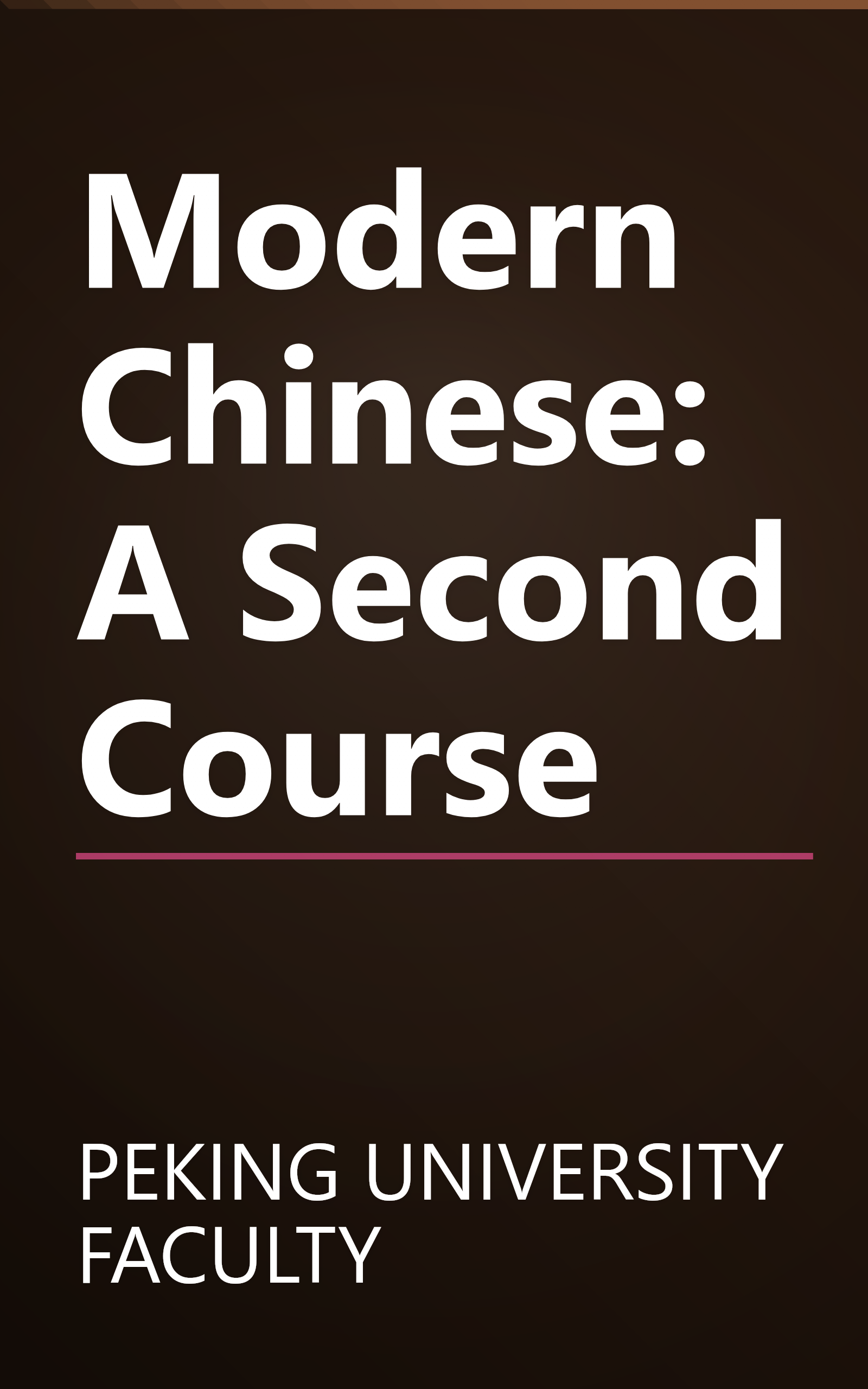 Modern Chinese: A Second Course book cover