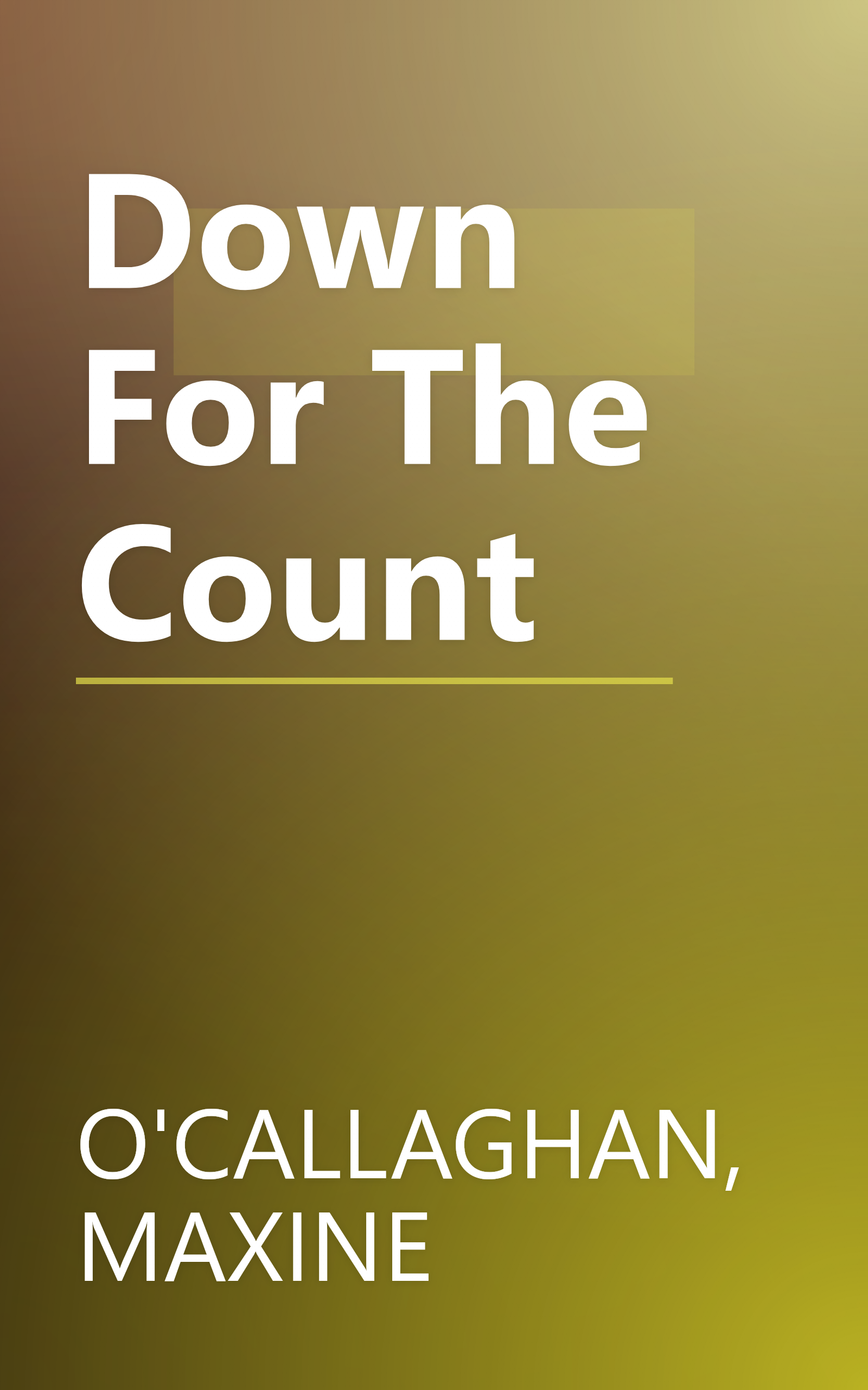 Down For The Count book cover