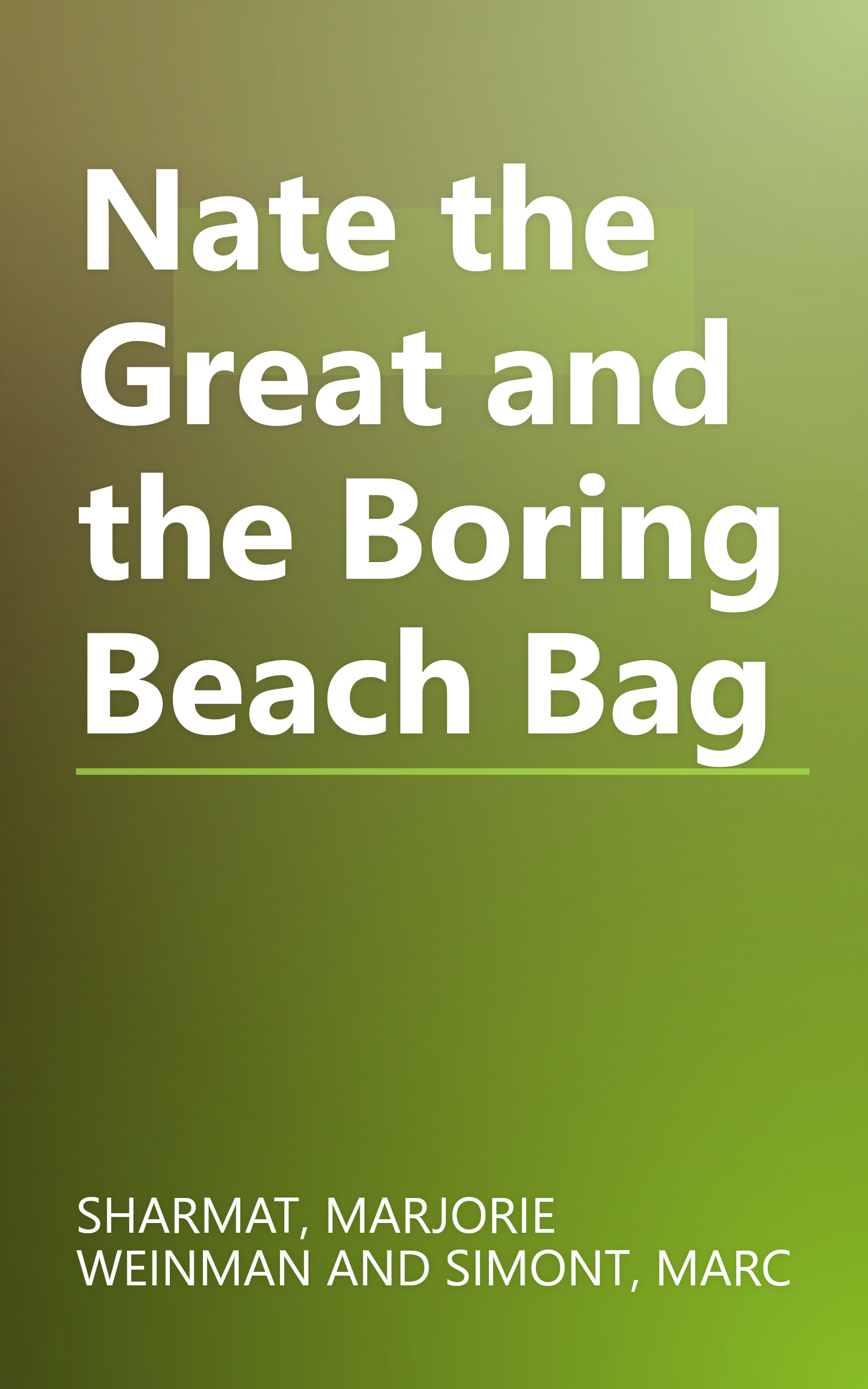 Nate the Great and the Boring Beach Bag book cover