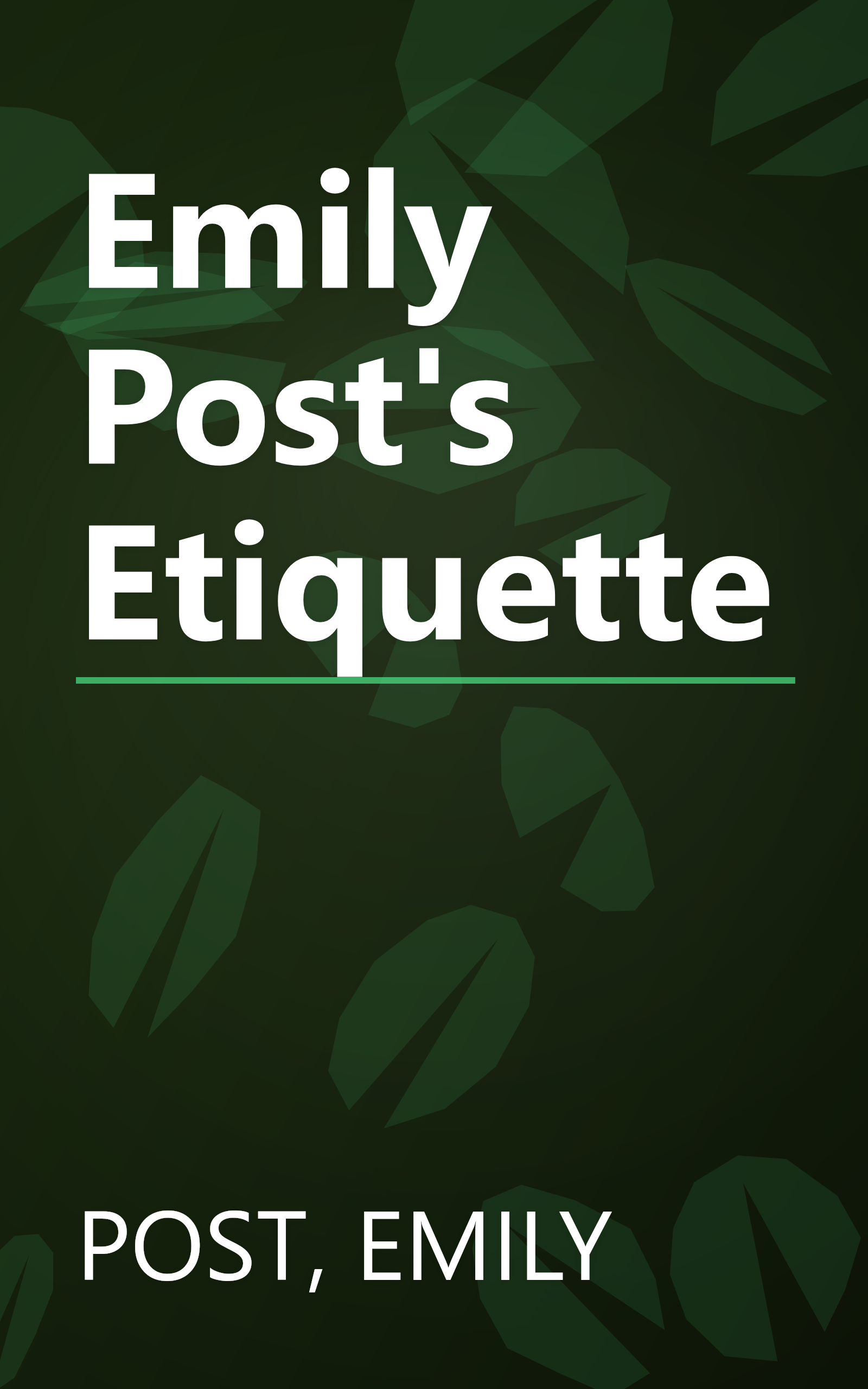 Emily Post's Etiquette book cover