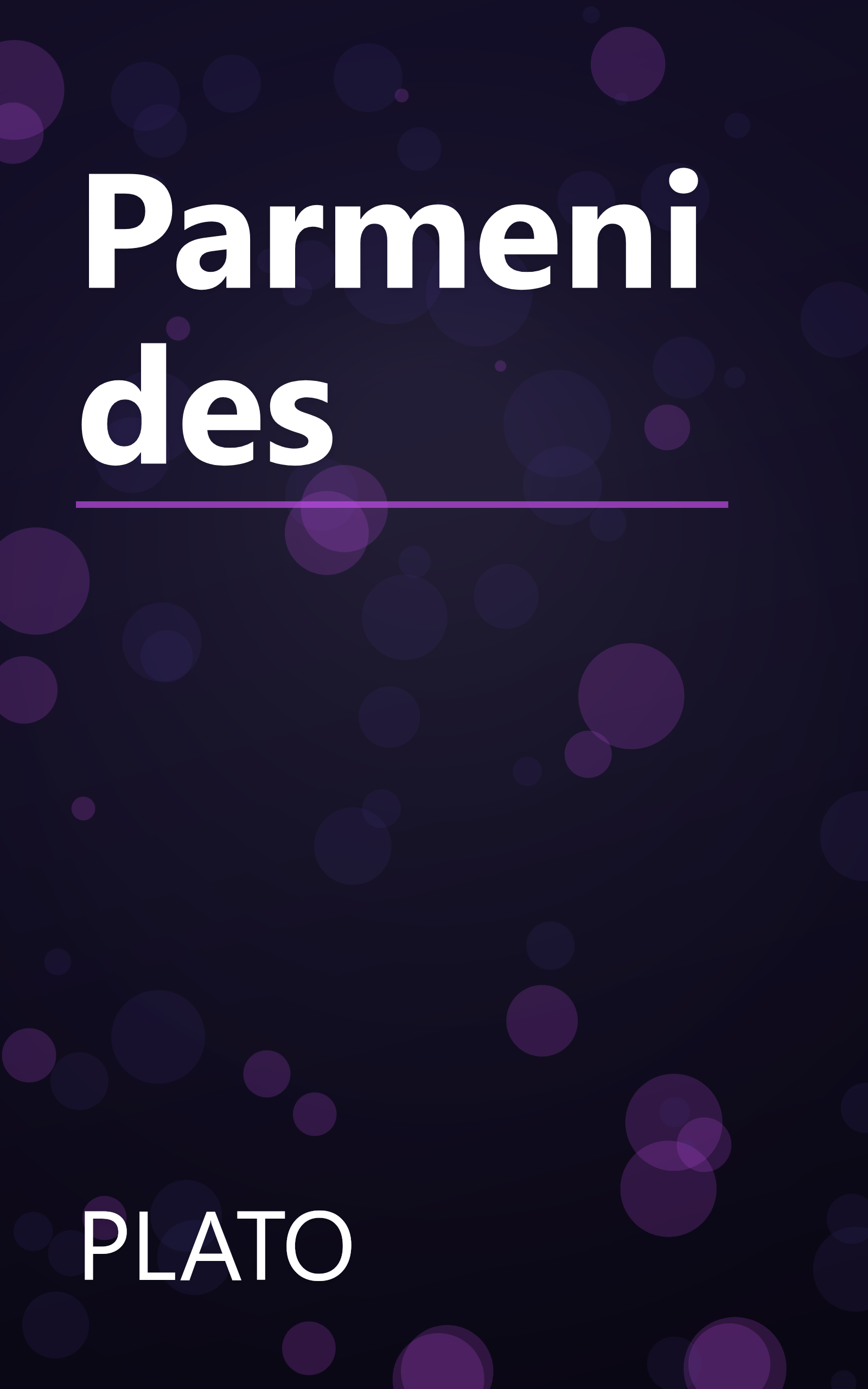 Parmenides book cover