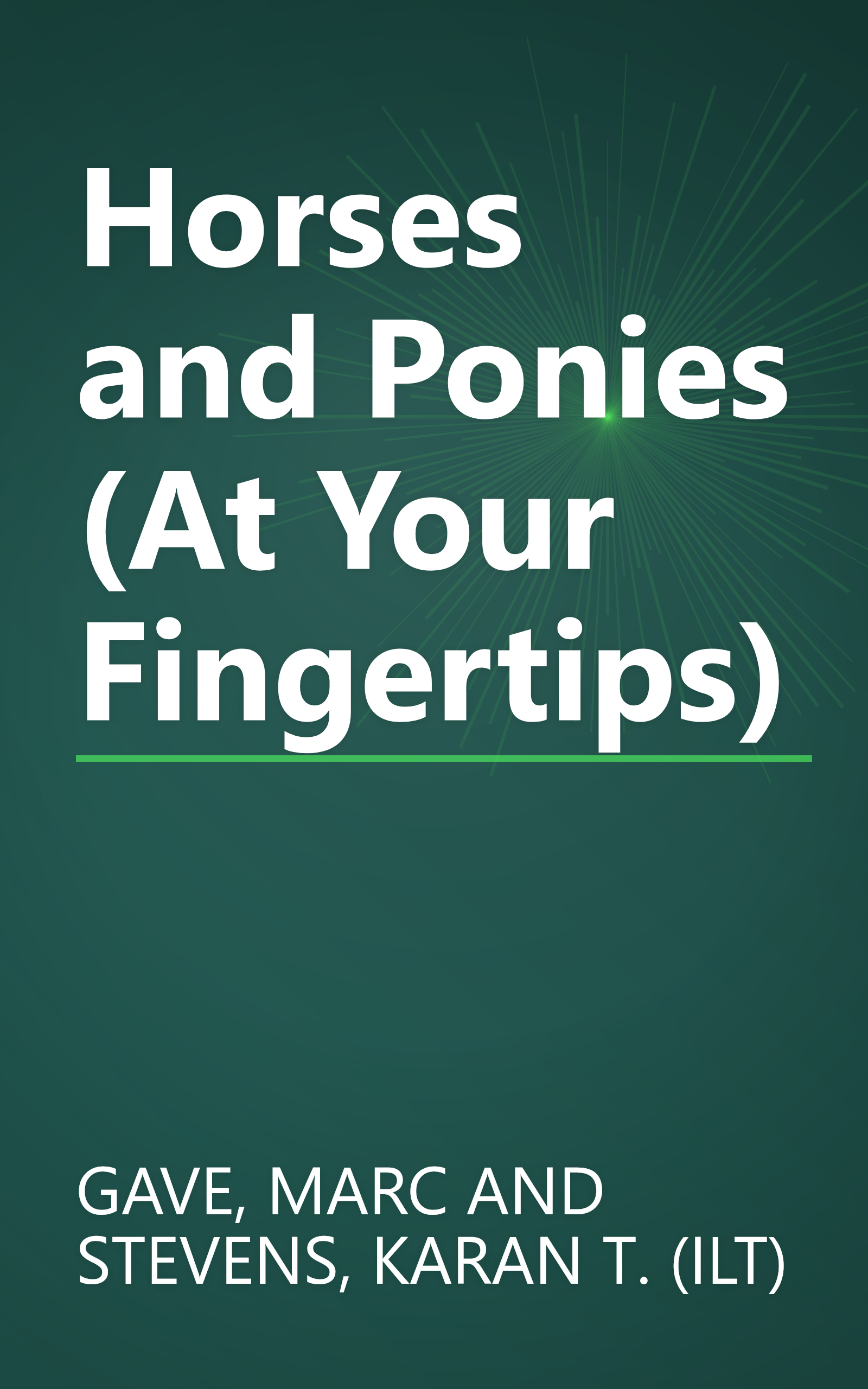 Horses and Ponies (At Your Fingertips) book cover