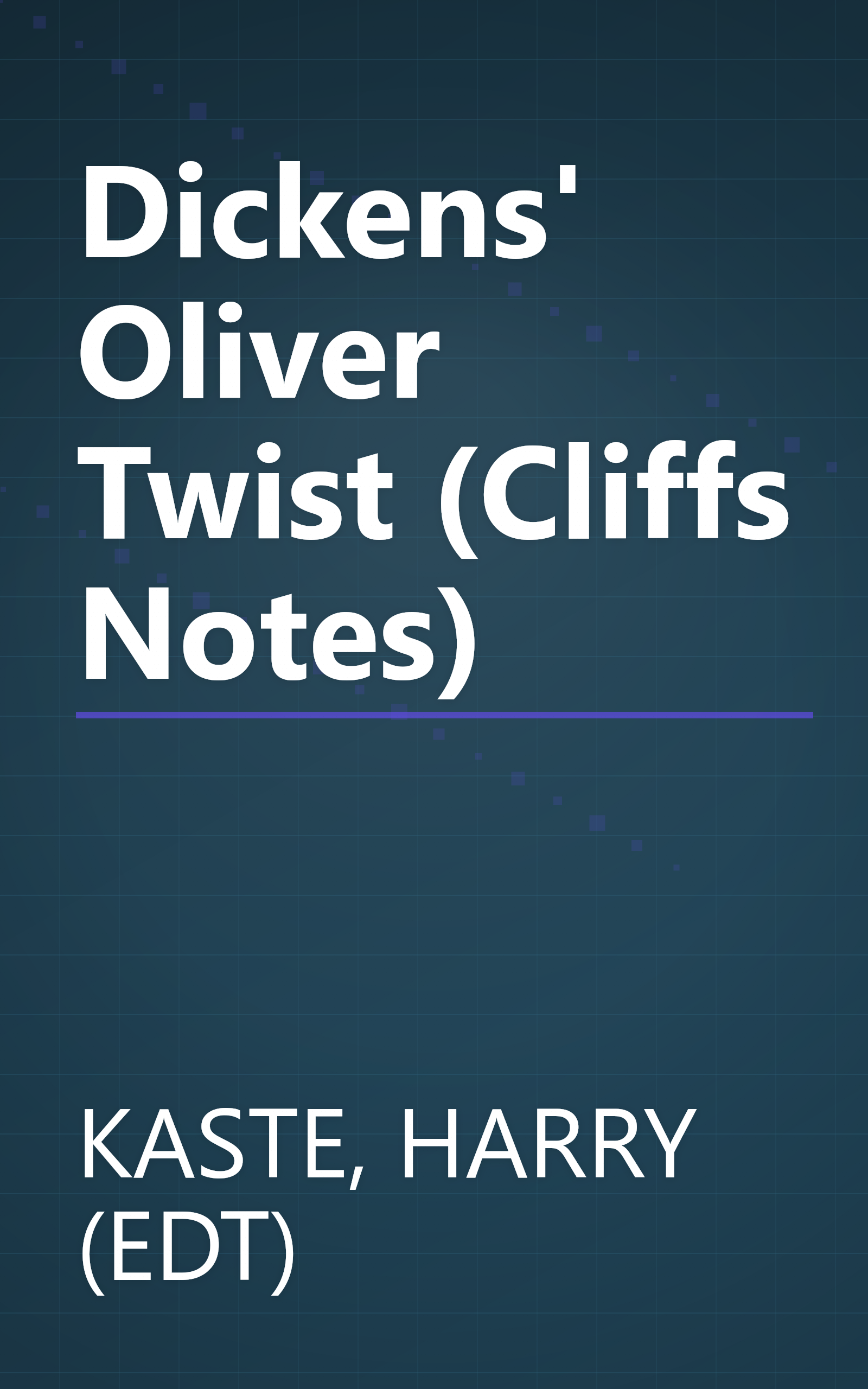 Dickens' Oliver Twist (Cliffs Notes) book cover