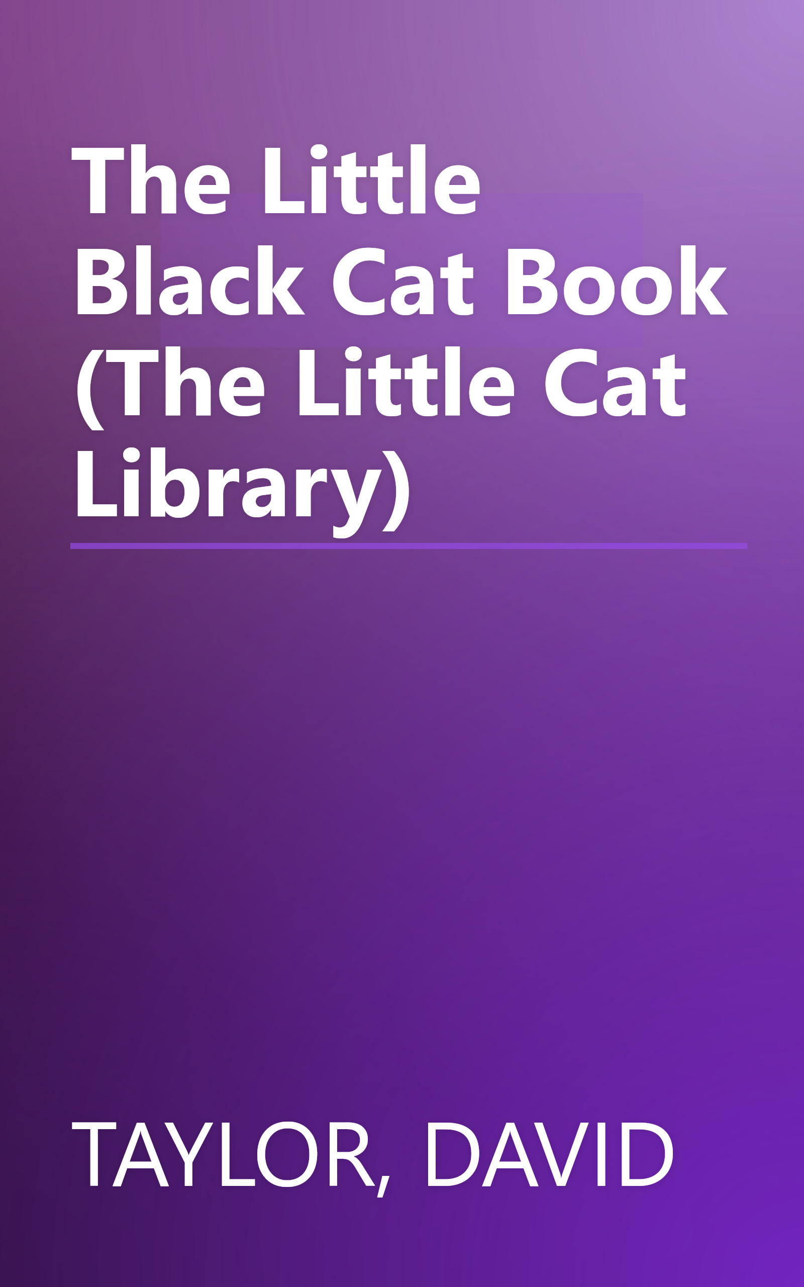 The Little Black Cat Book (The Little Cat Library) book cover