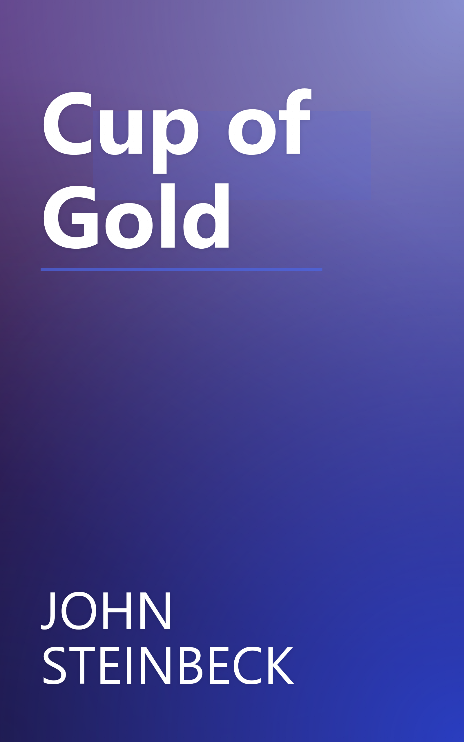 Cup of Gold book cover