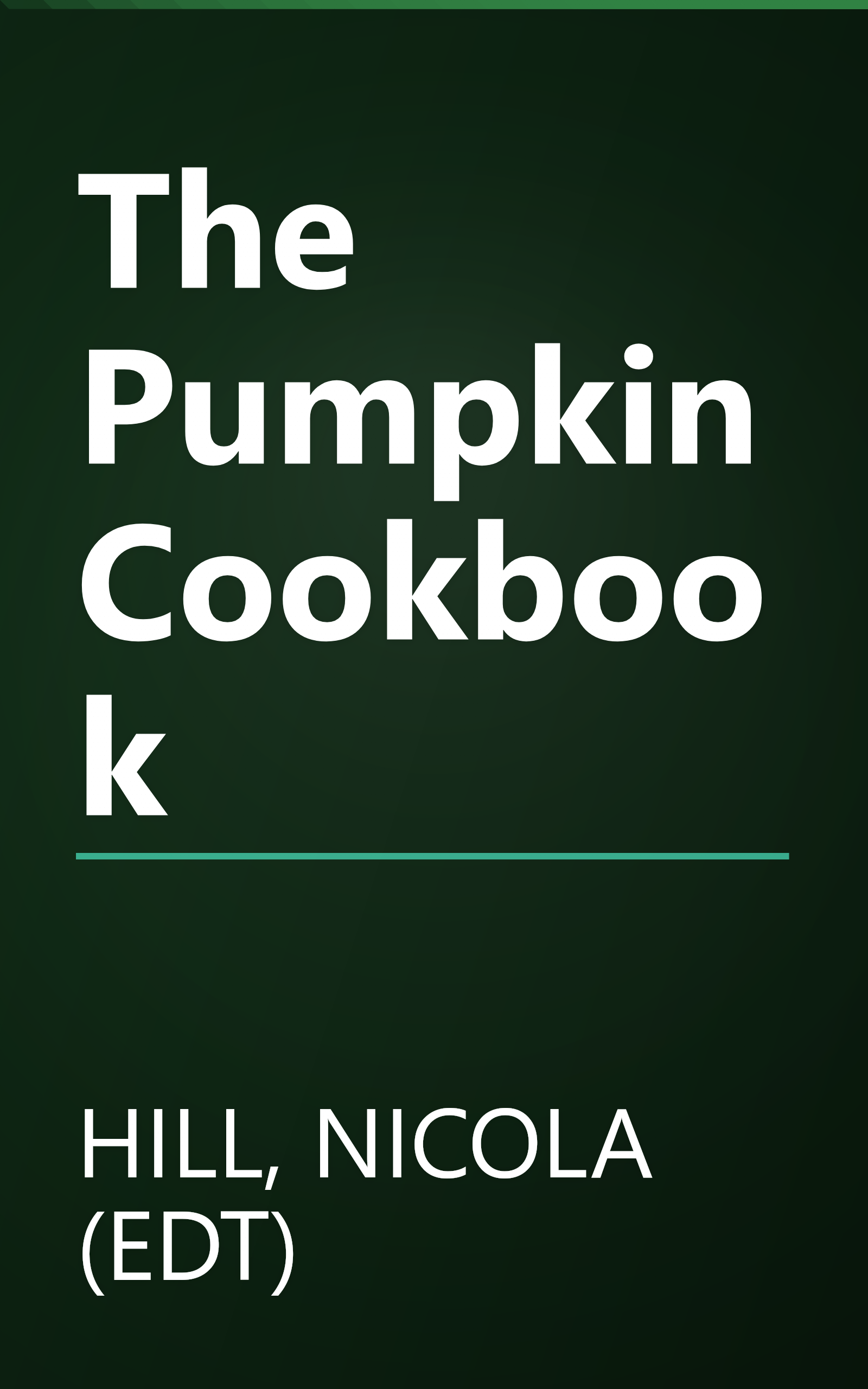The Pumpkin Cookbook book cover
