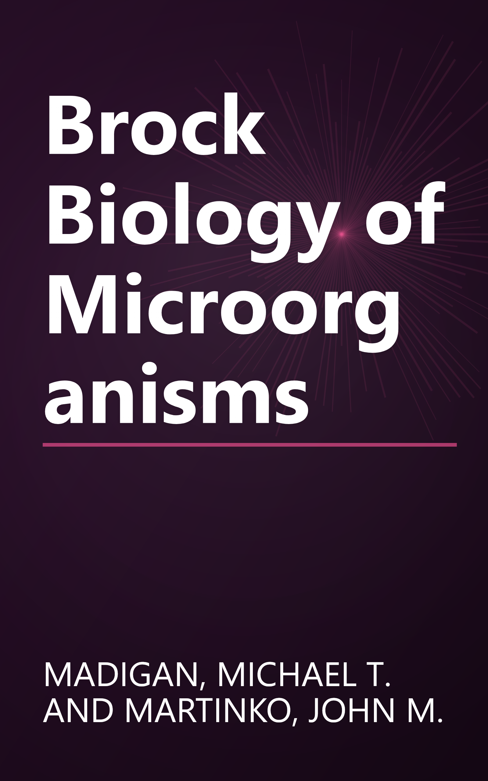 Brock Biology of Microorganisms book cover