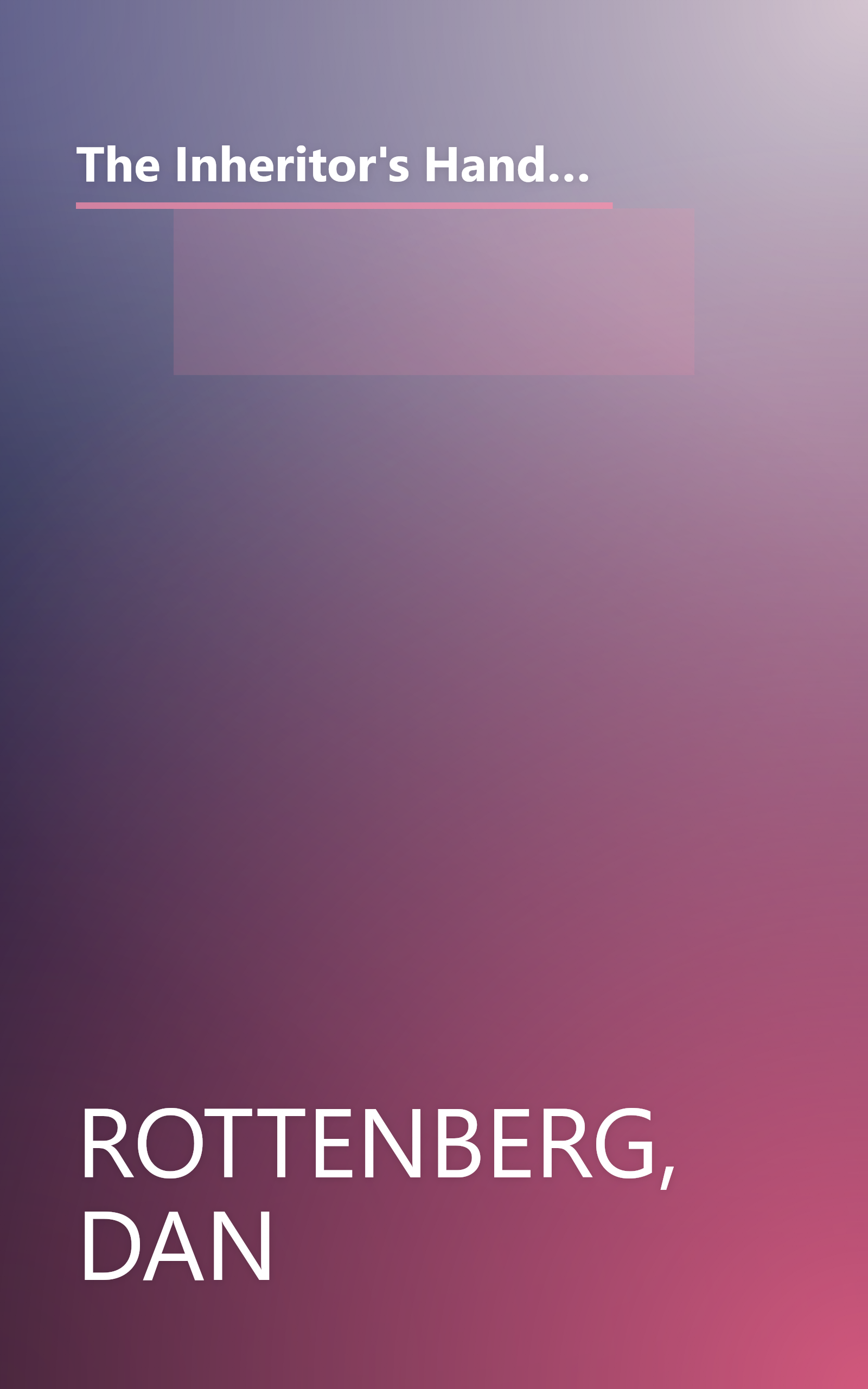 The Inheritor's Handbook: A Definitive Guide for Beneficiaries (Bloomberg Personal Bookshelf (Hardcover)) book cover