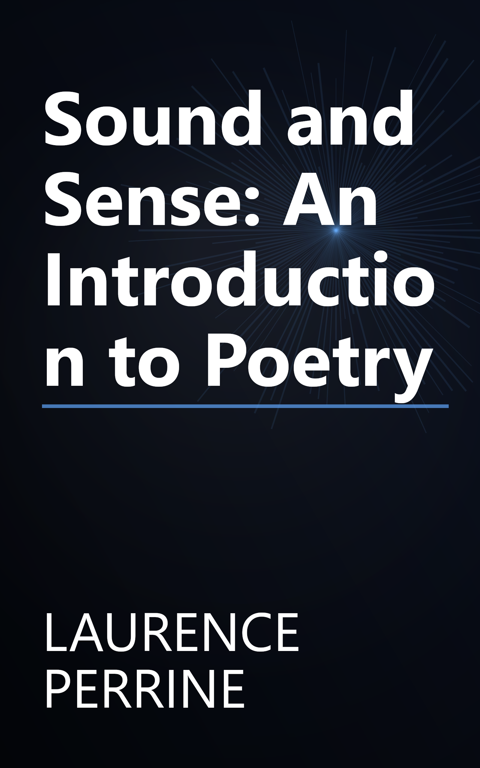 Sound and Sense: An Introduction to Poetry book cover