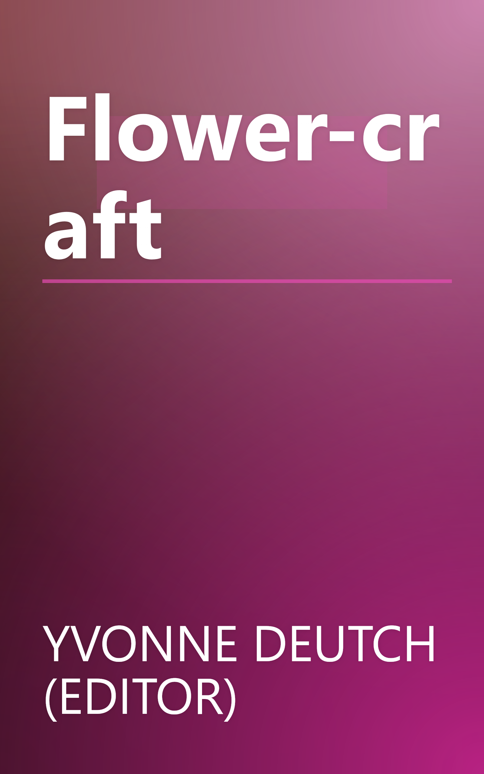 Flower-craft book cover