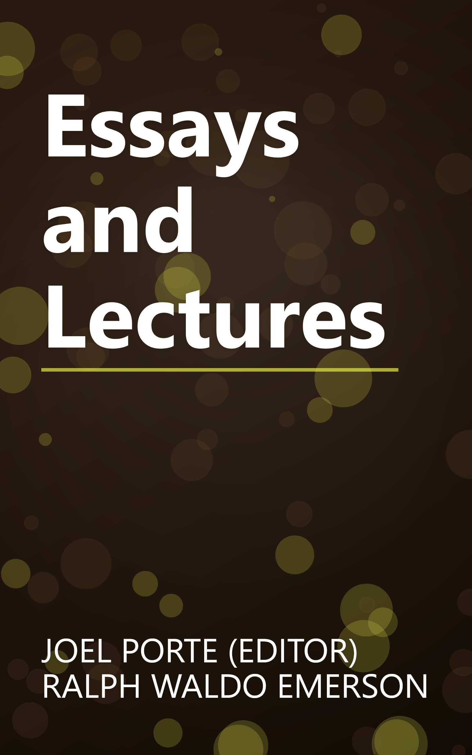 Essays and Lectures book cover