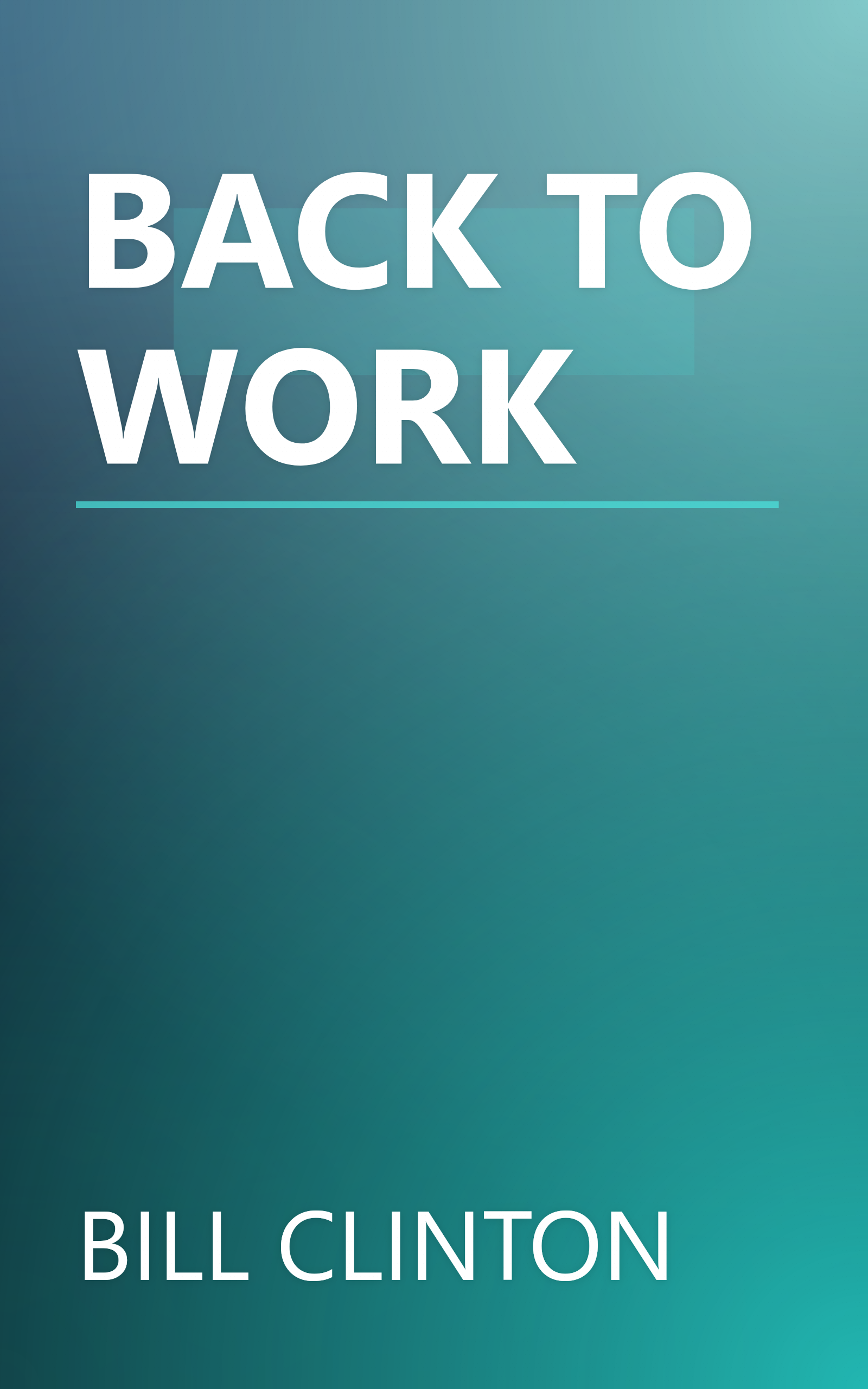 BACK TO WORK book cover