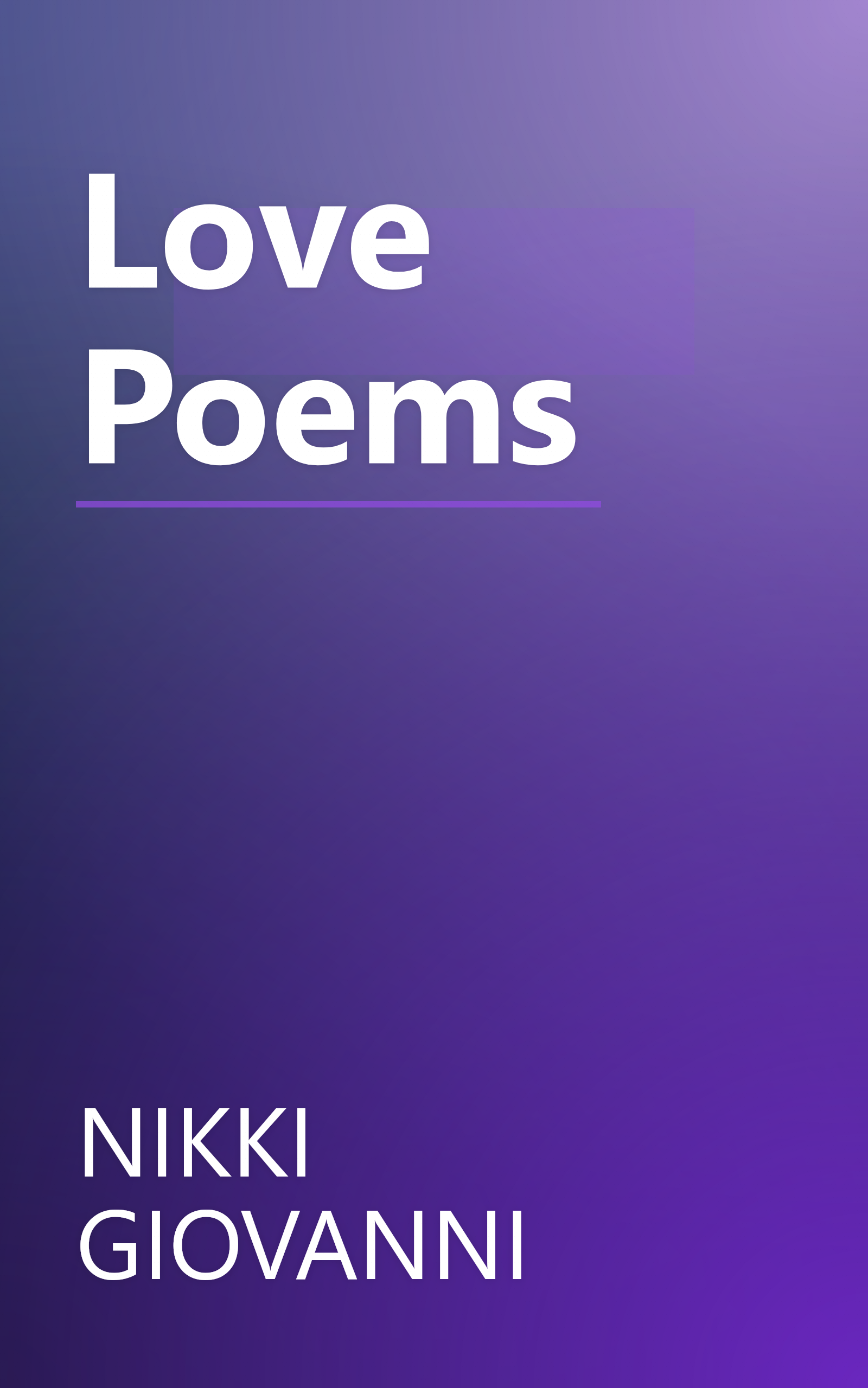 Love Poems book cover