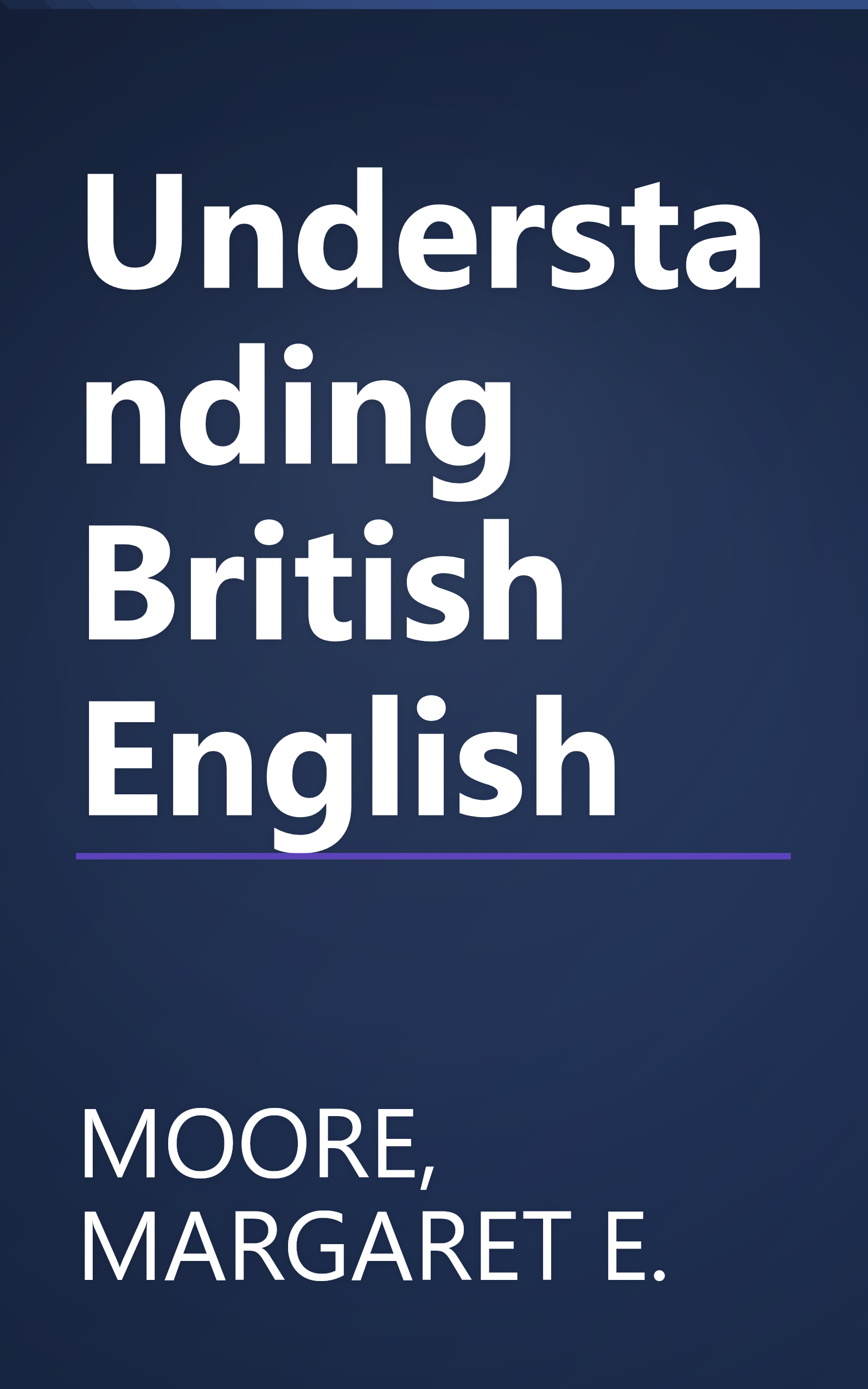 Understanding British English book cover