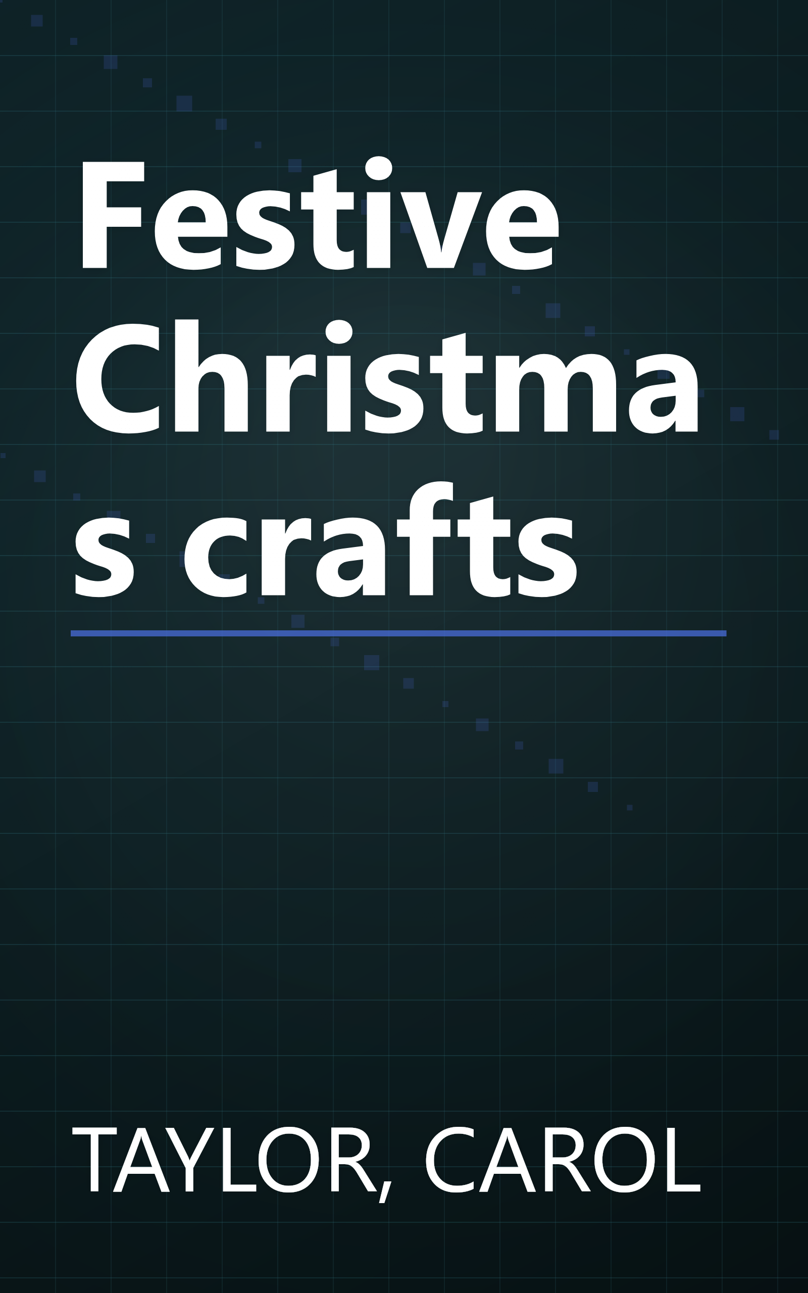 Festive Christmas crafts book cover
