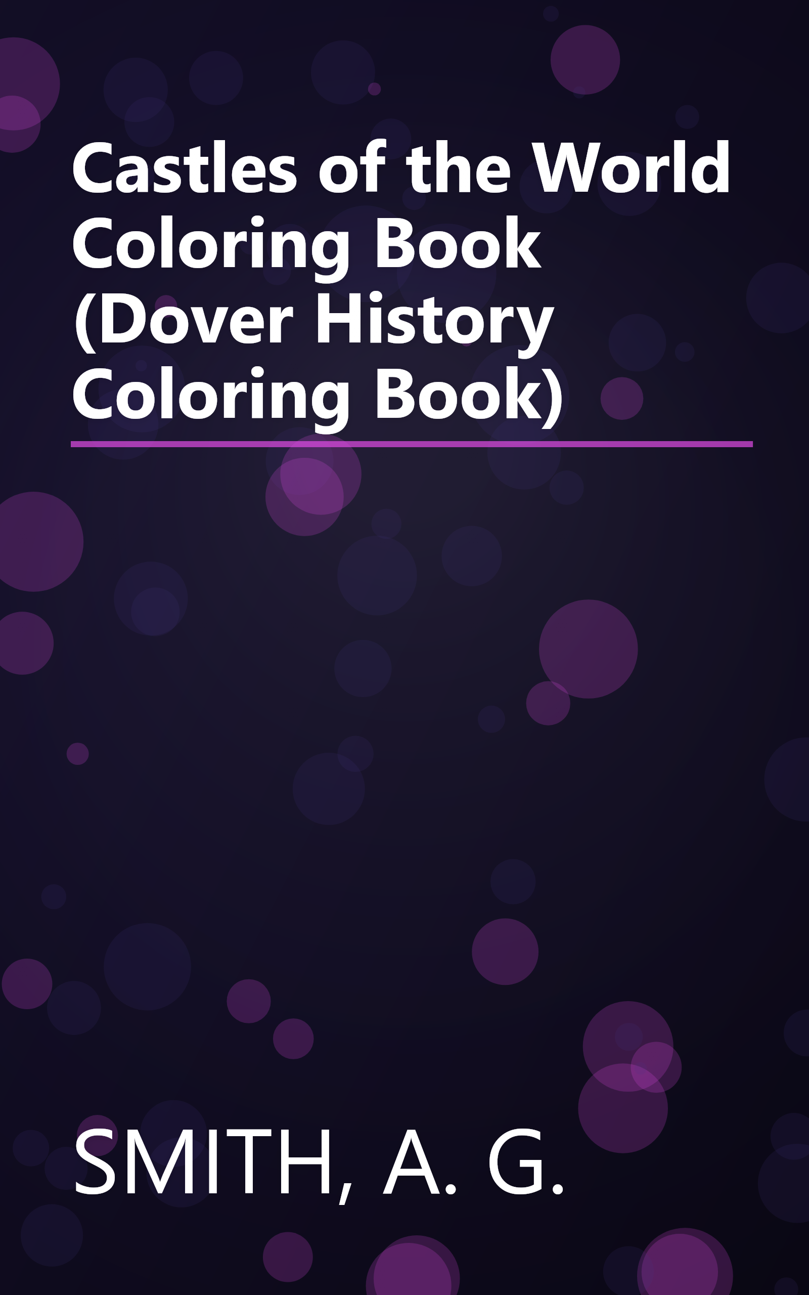 Castles of the World Coloring Book (Dover History Coloring Book) book cover