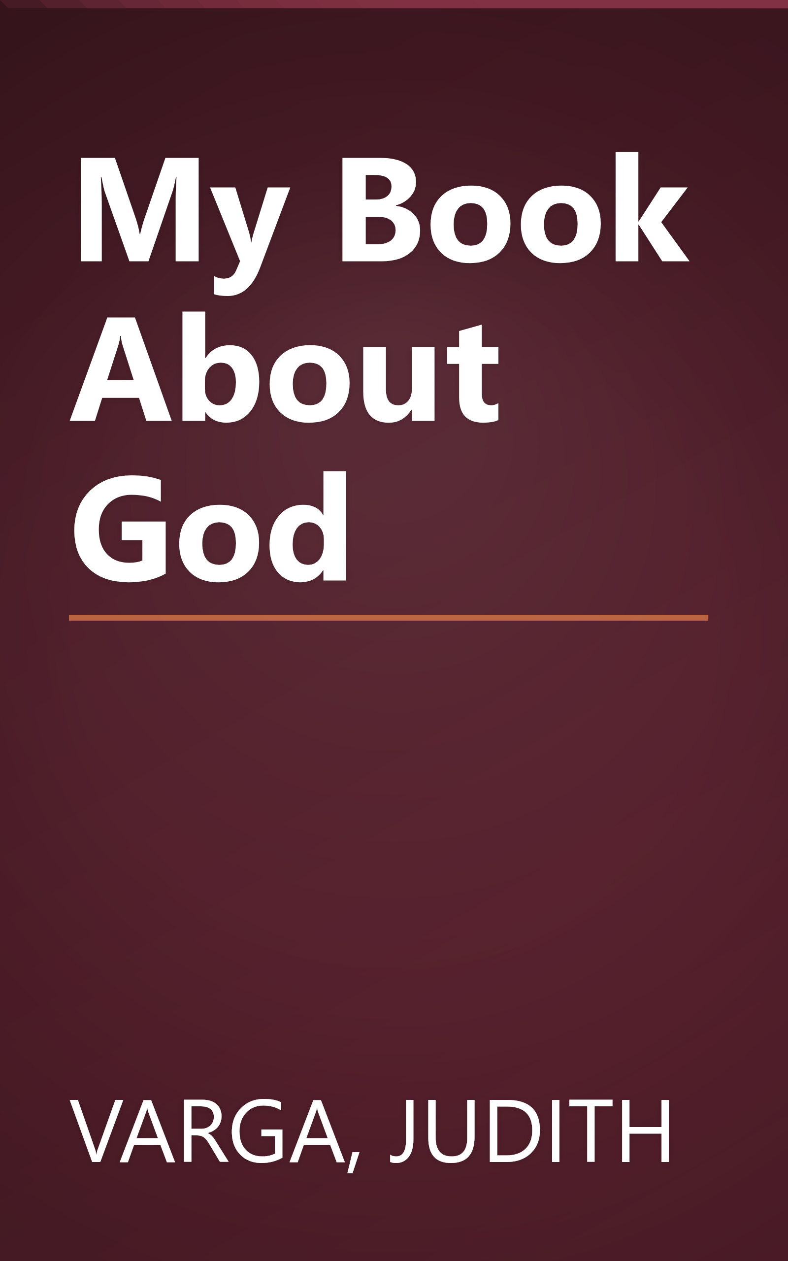 My Book About God book cover