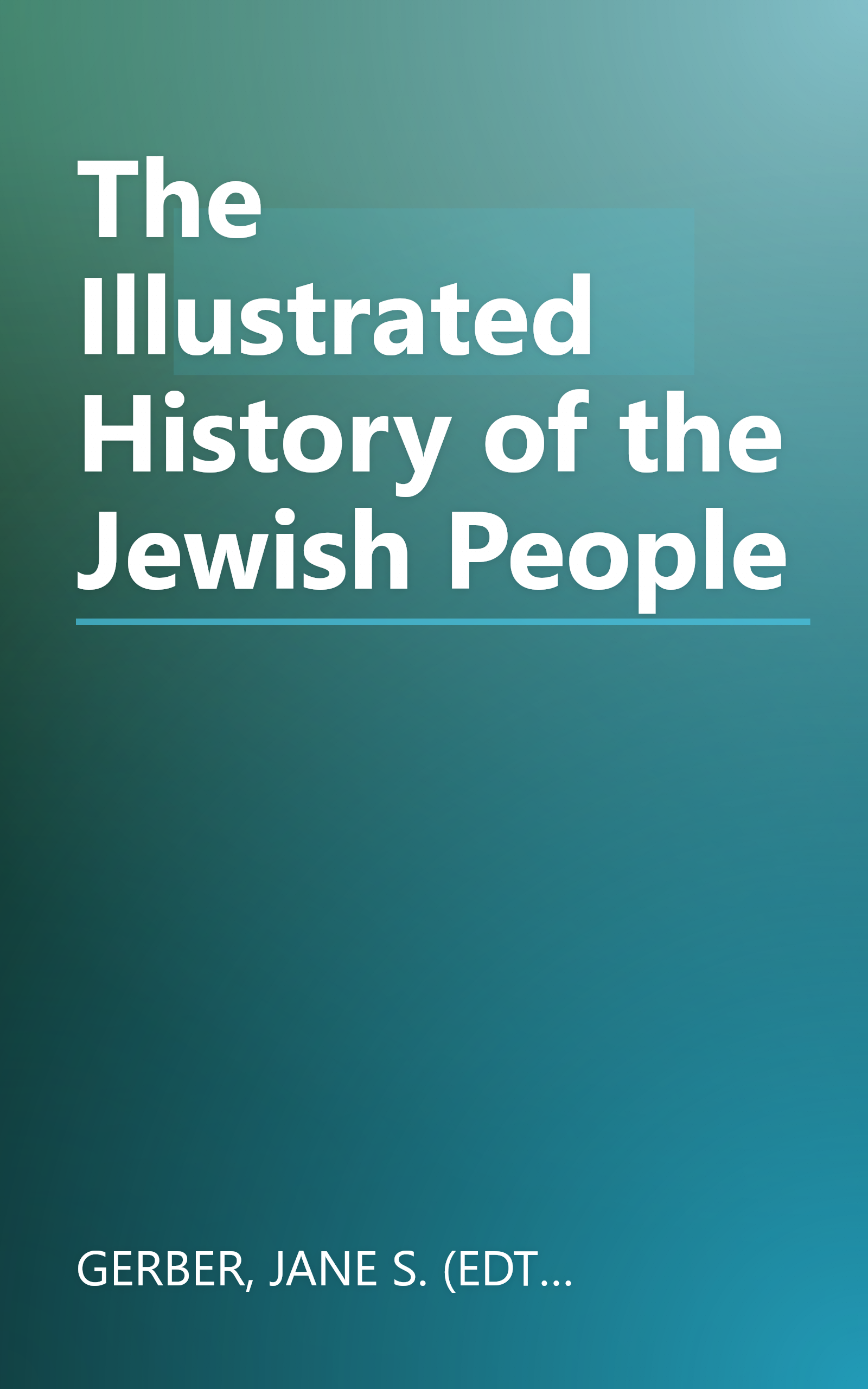 The Illustrated History of the Jewish People book cover