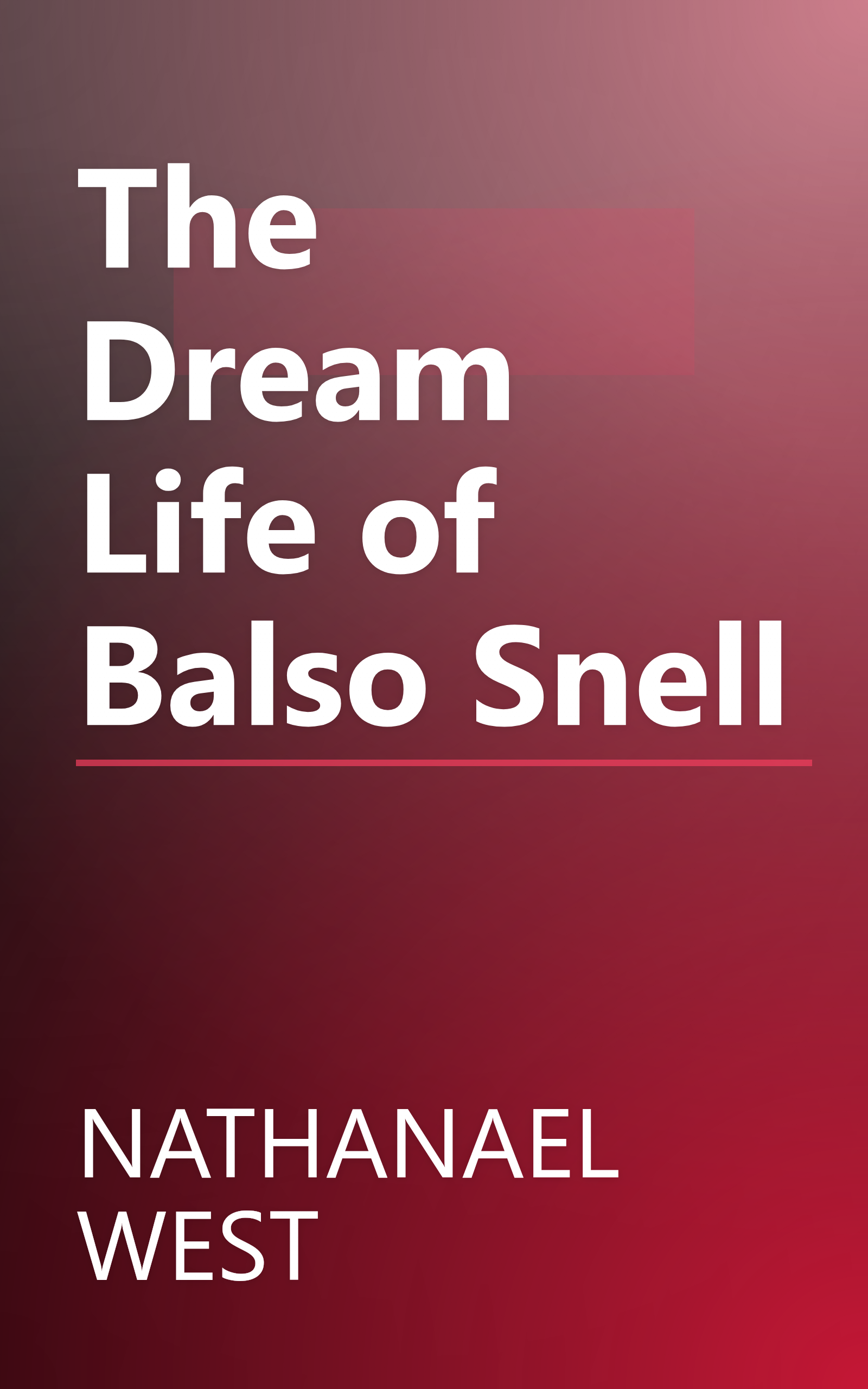 The Dream Life of Balso Snell book cover