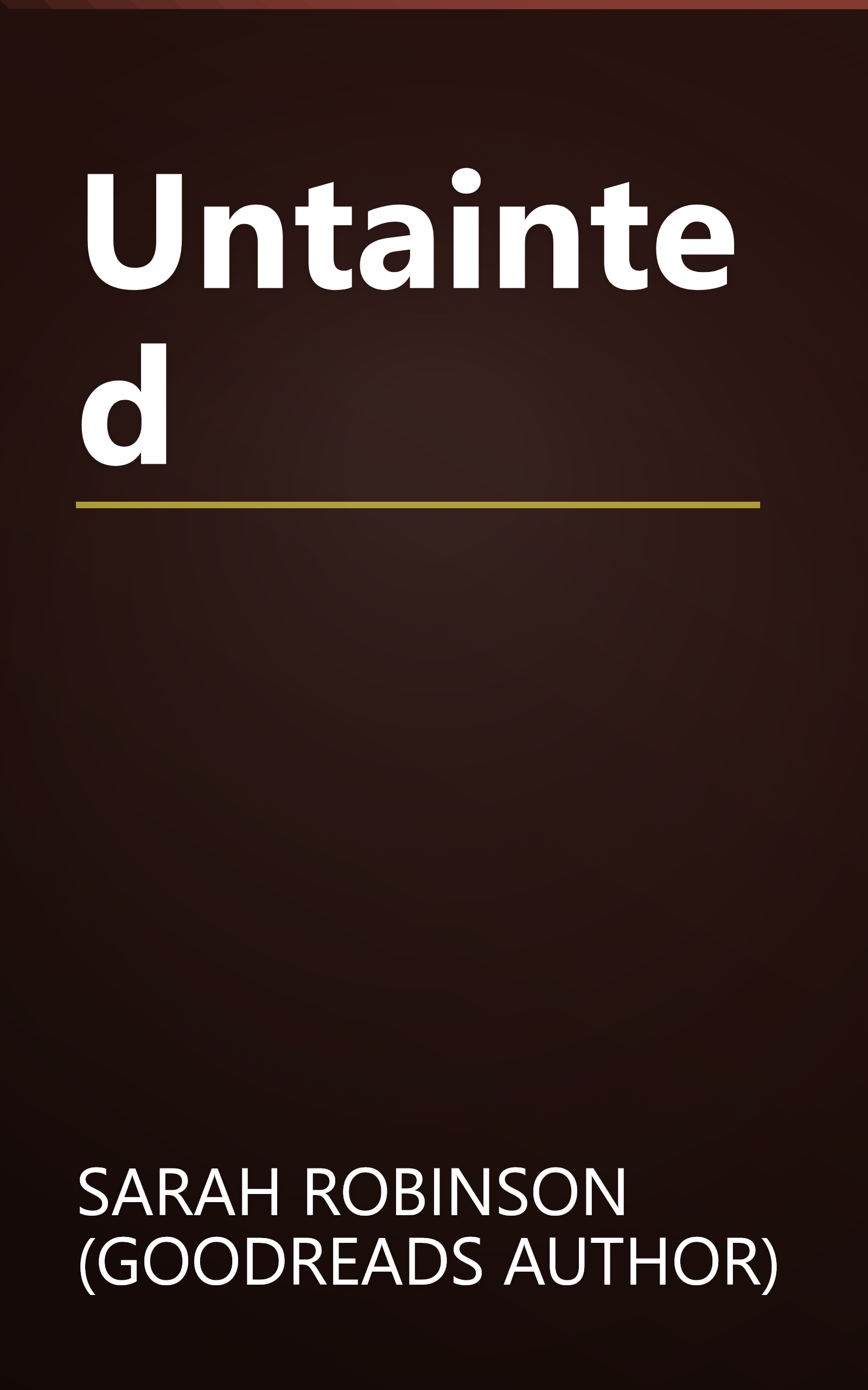 Untainted book cover