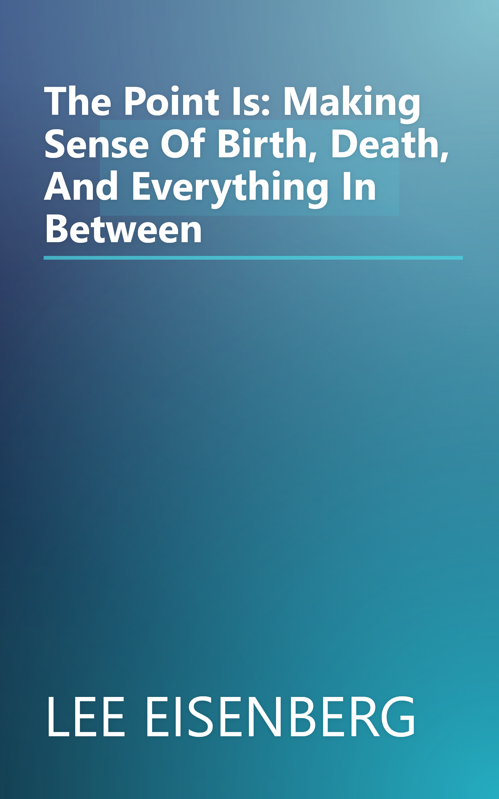 The Point Is: Making Sense Of Birth, Death, And Everything In Between book cover