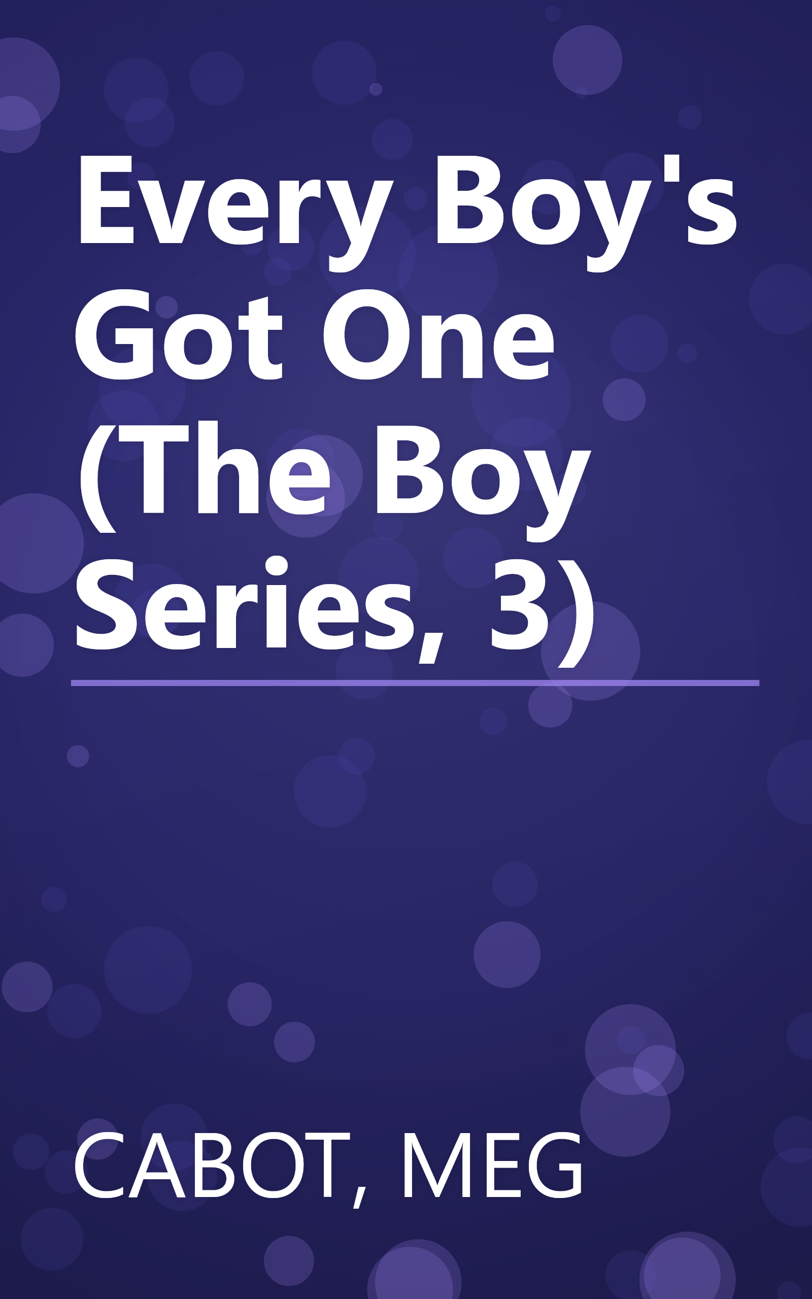 Every Boy's Got One (The Boy Series, 3) book cover