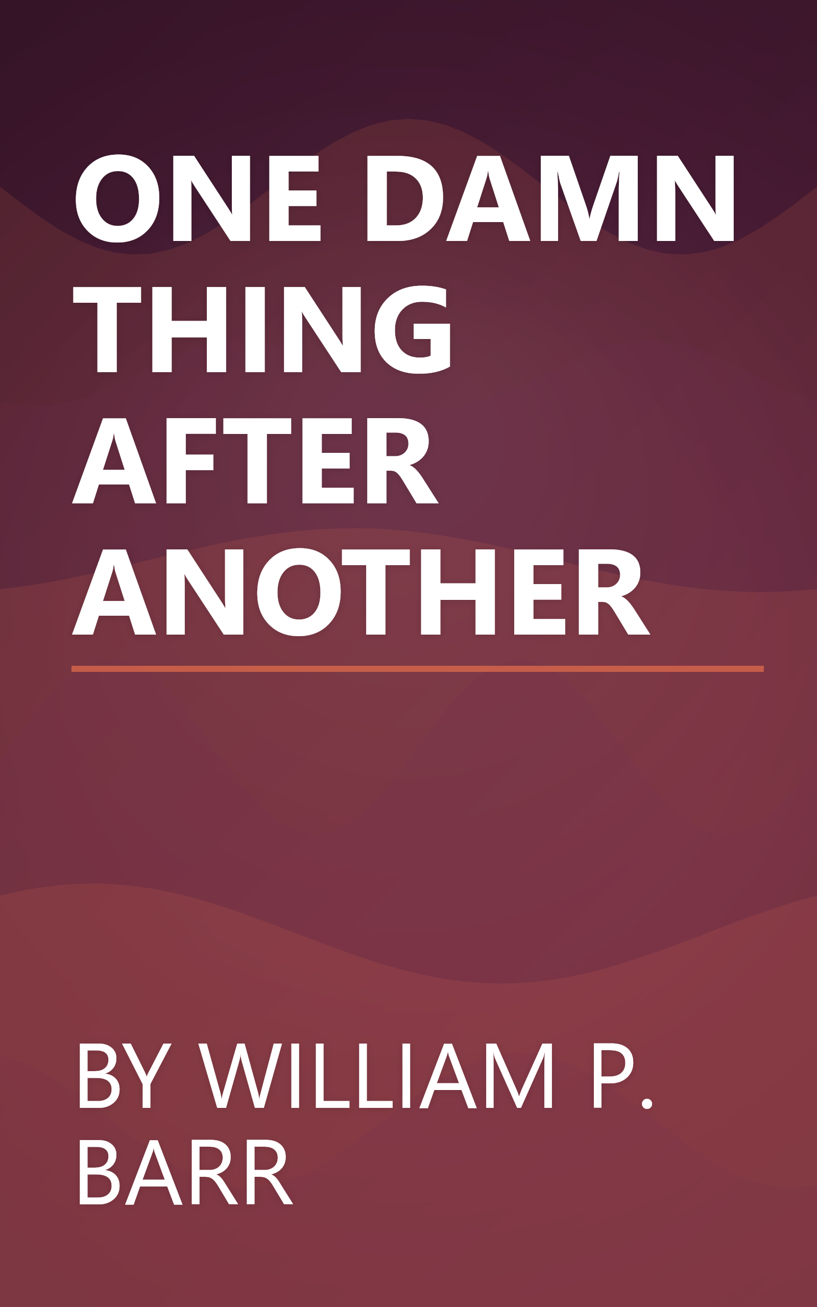 ONE DAMN THING AFTER ANOTHER book cover