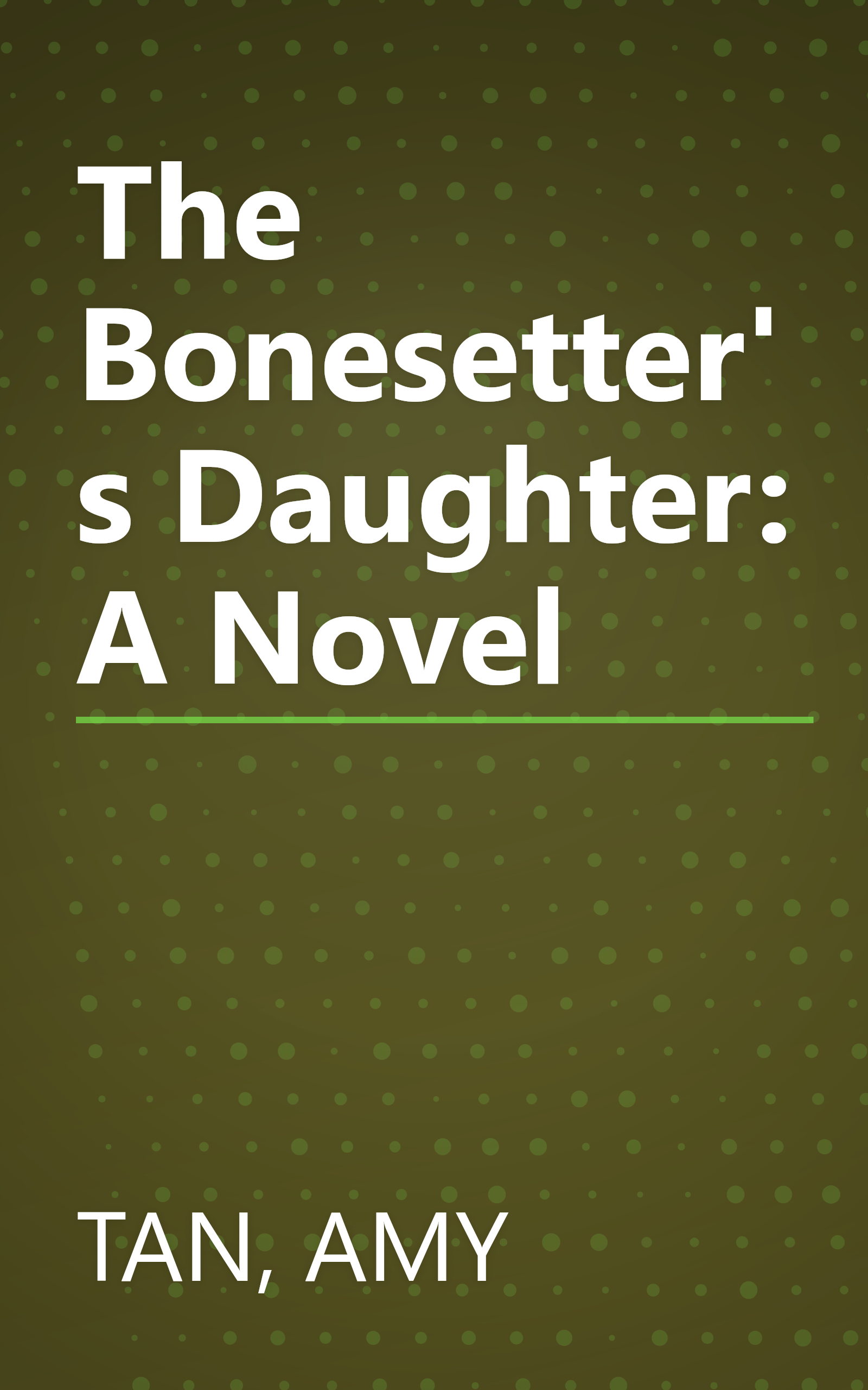 The Bonesetter's Daughter: A Novel book cover