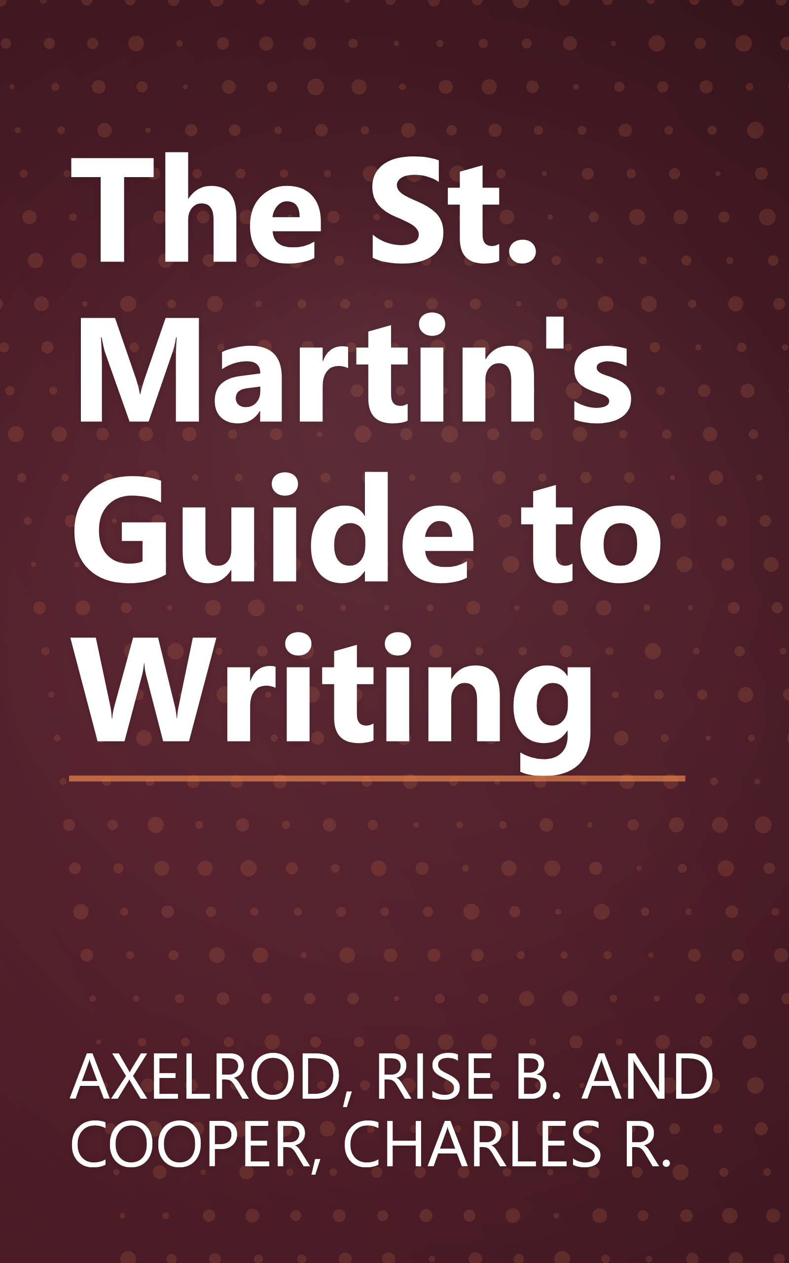 The St. Martin's Guide to Writing book cover