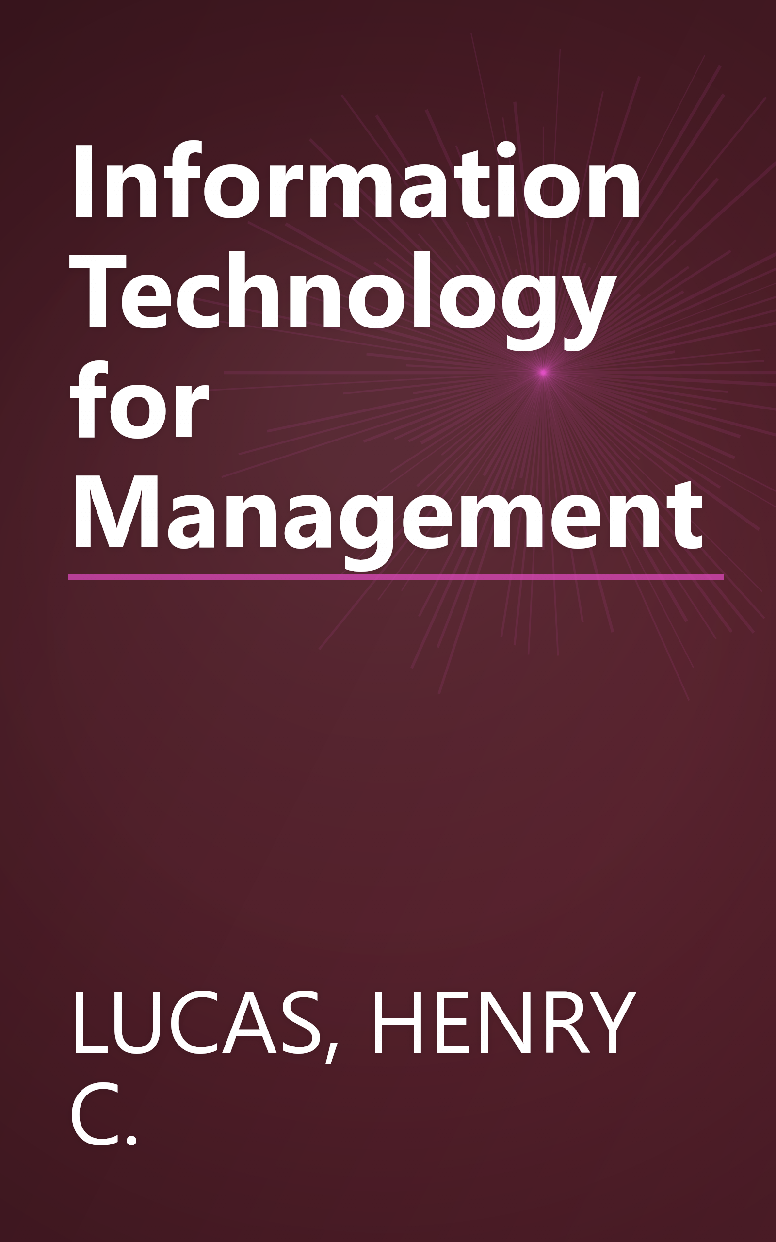 Information Technology for Management book cover