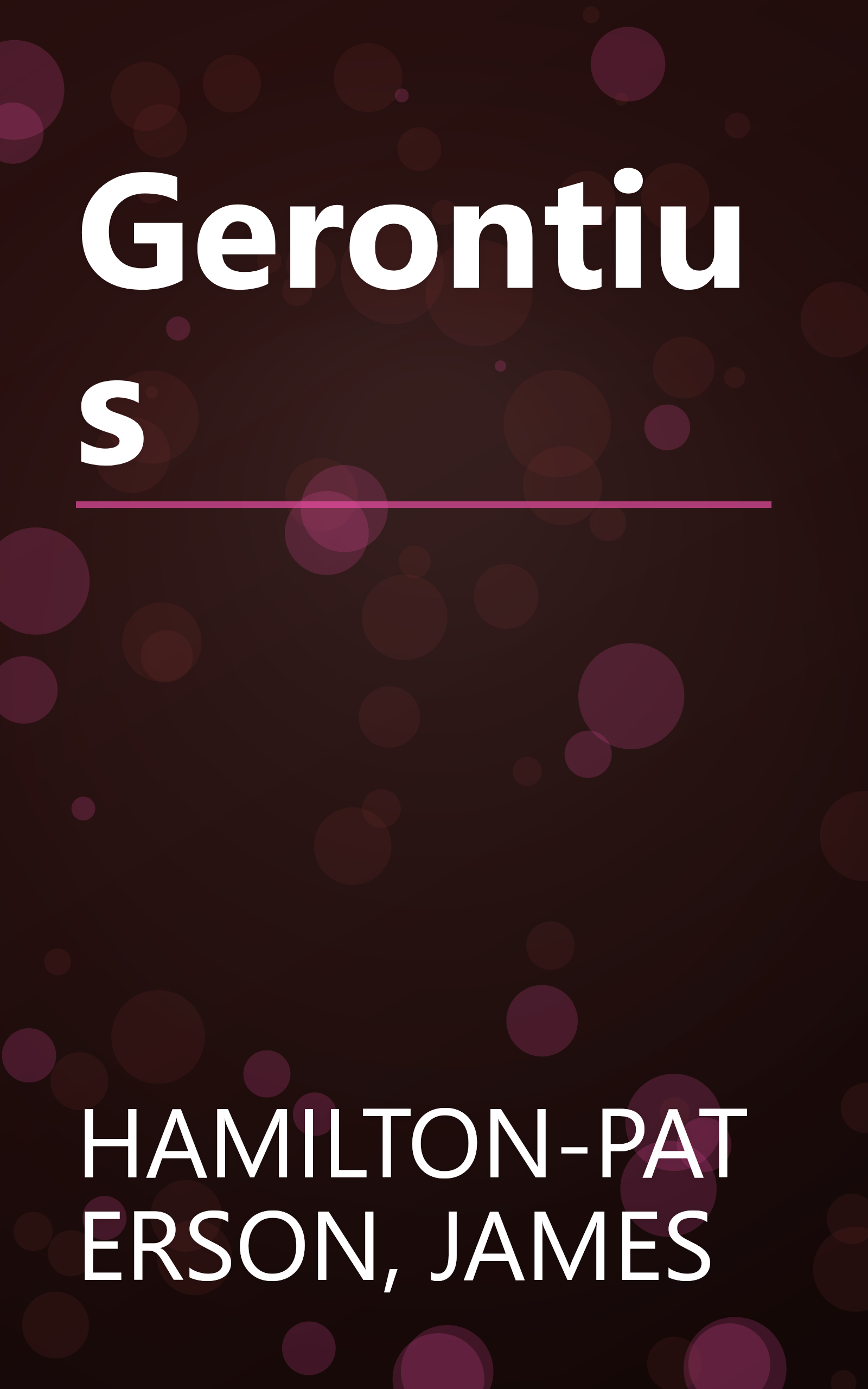 Gerontius book cover