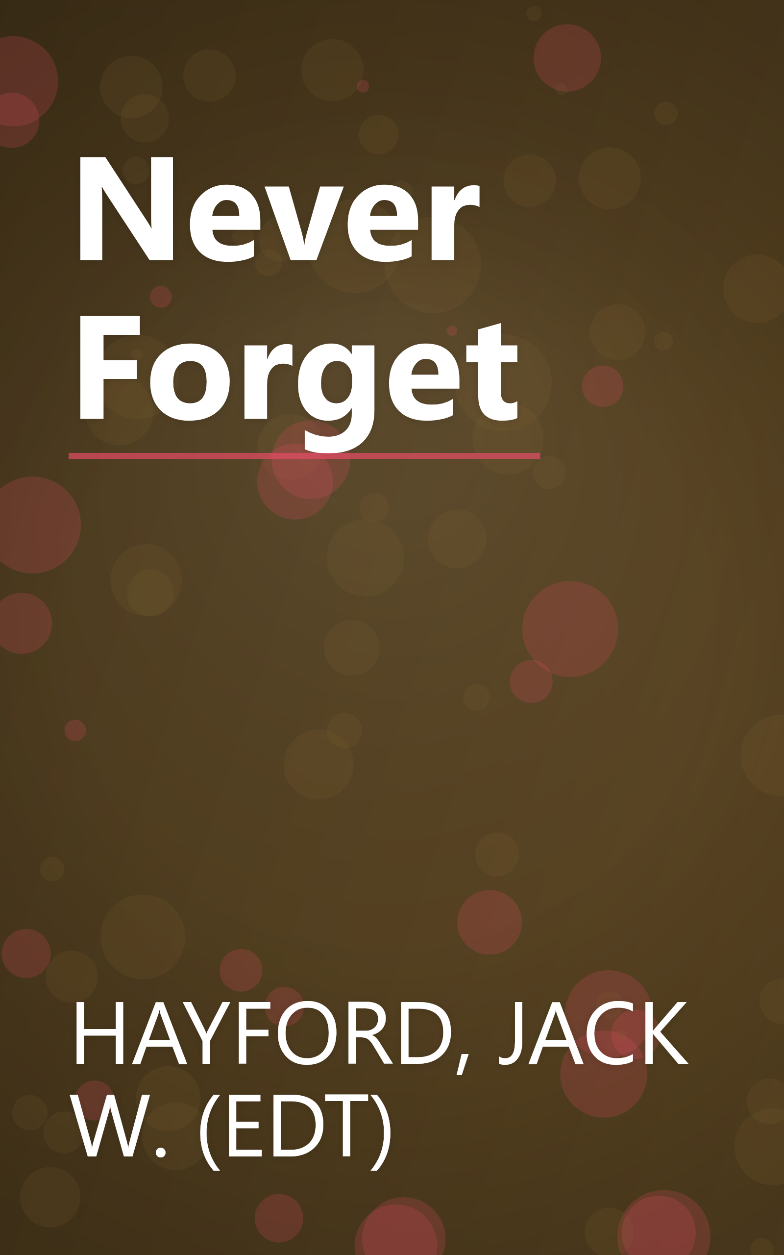 Never Forget book cover