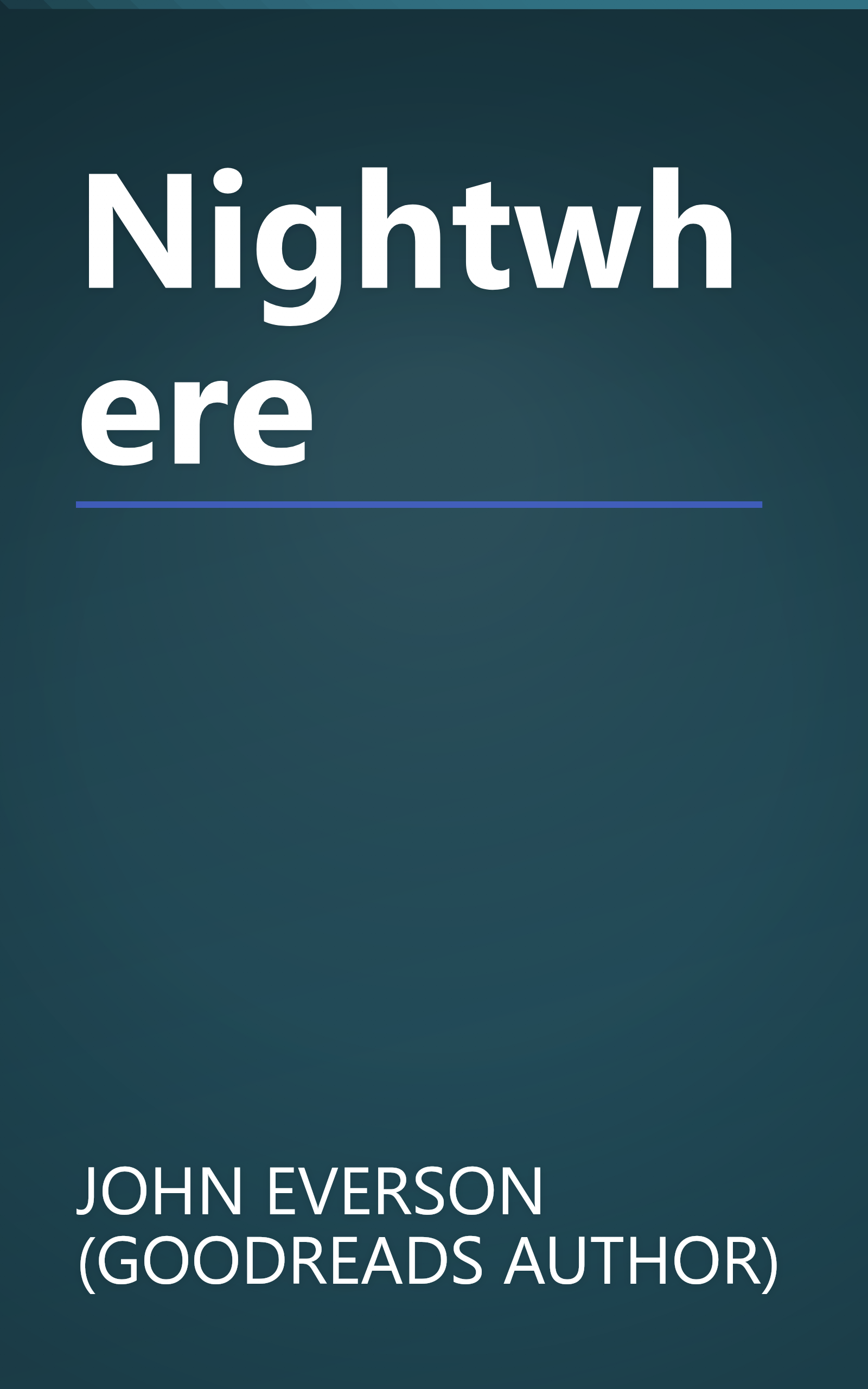 Nightwhere book cover