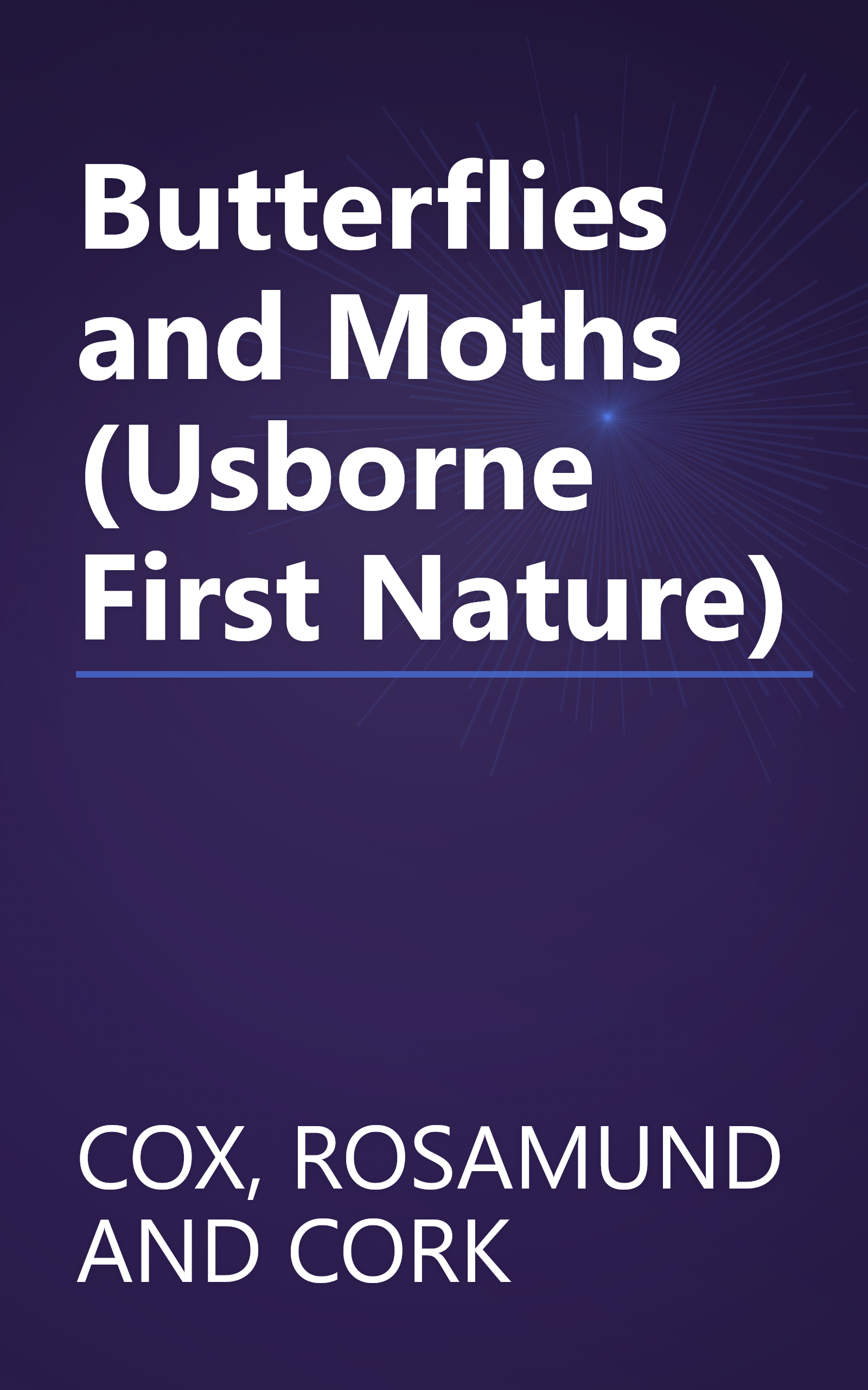 Butterflies and Moths (Usborne First Nature) book cover