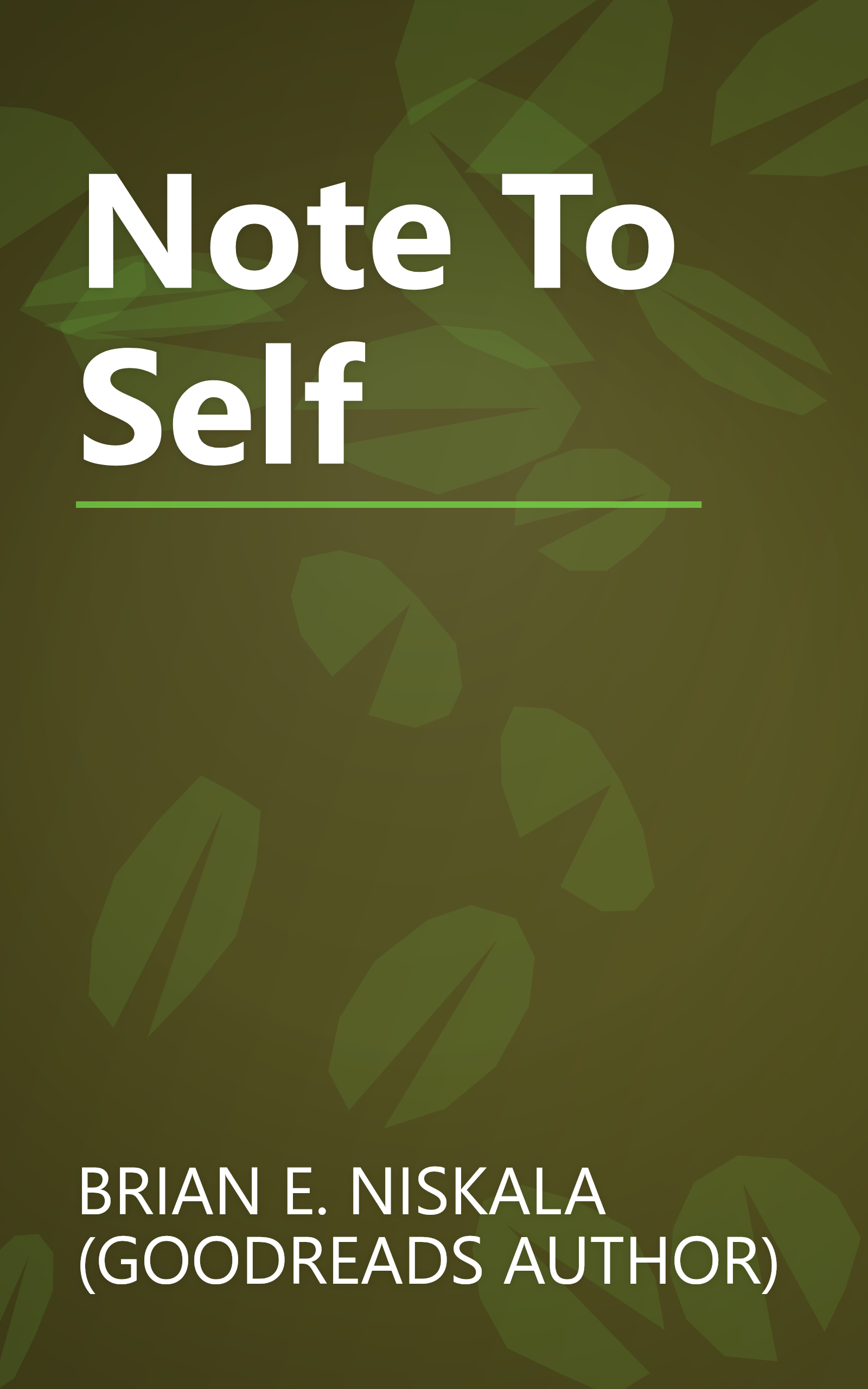 Note To Self book cover
