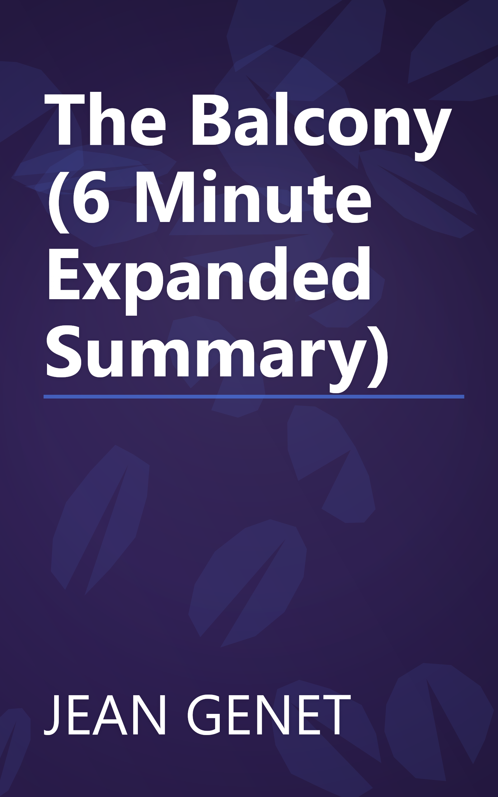 The Balcony (6 Minute   Expanded Summary) book cover