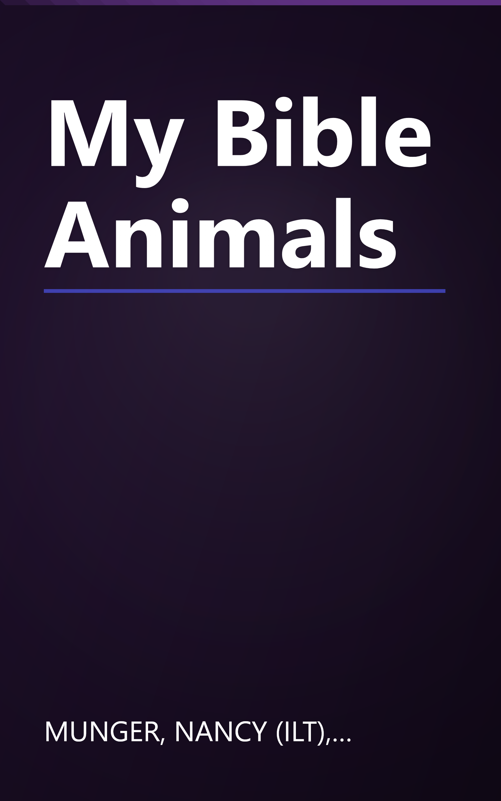 My Bible Animals book cover