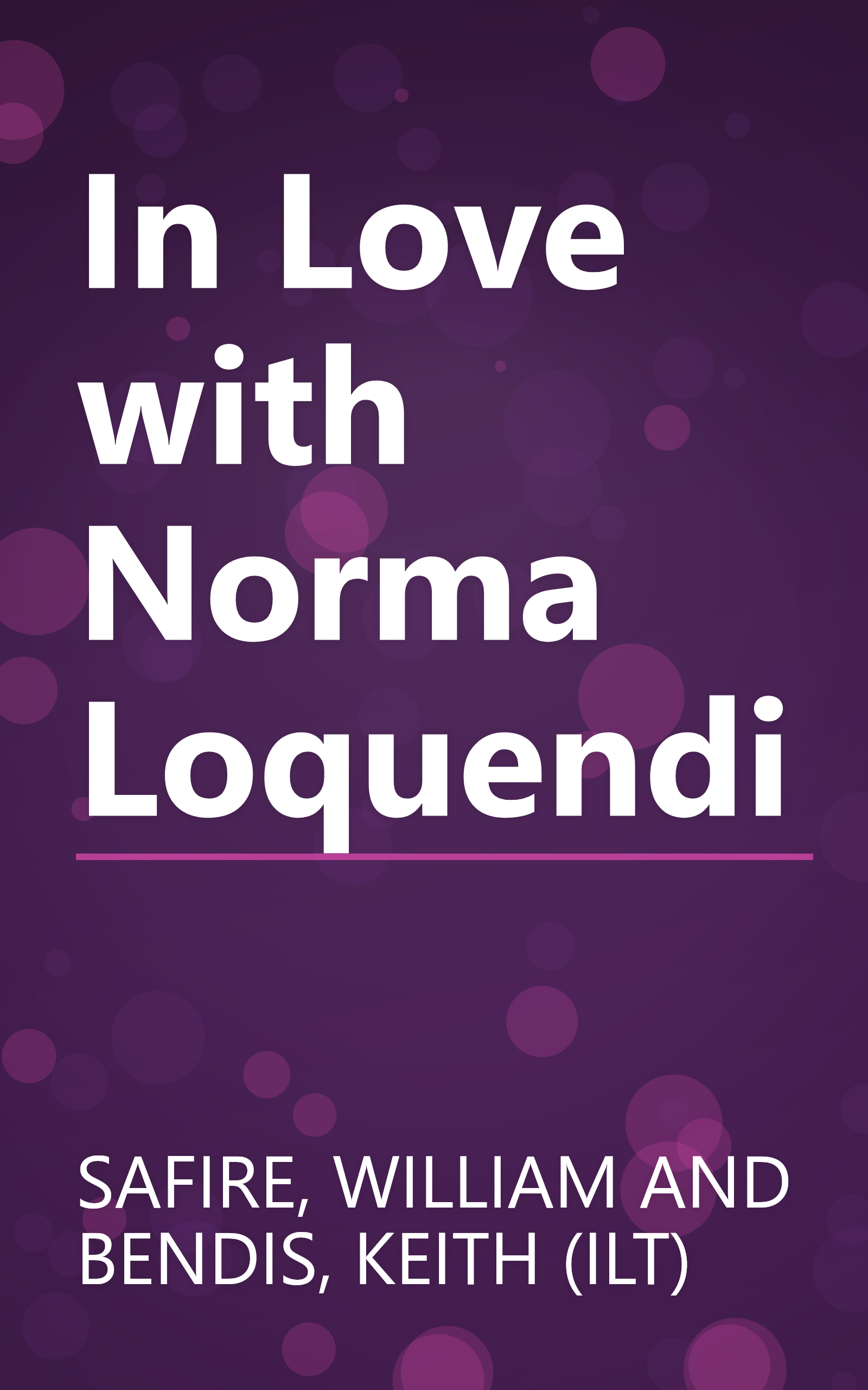 In Love with Norma Loquendi book cover