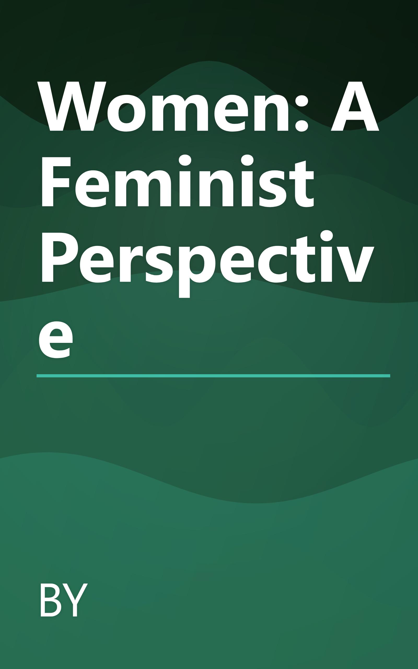 Women: A Feminist Perspective book cover