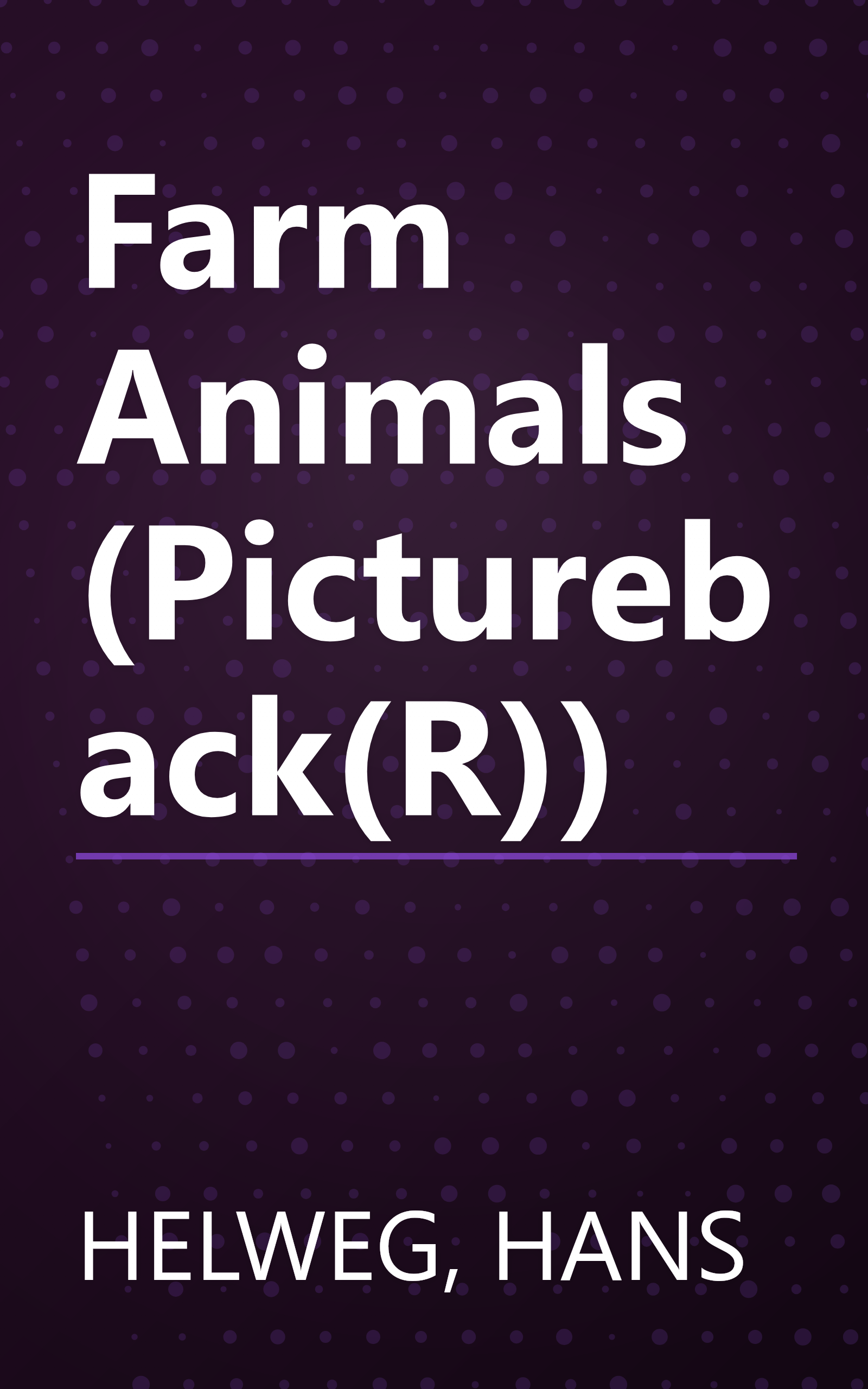 Farm Animals (Pictureback(R)) book cover