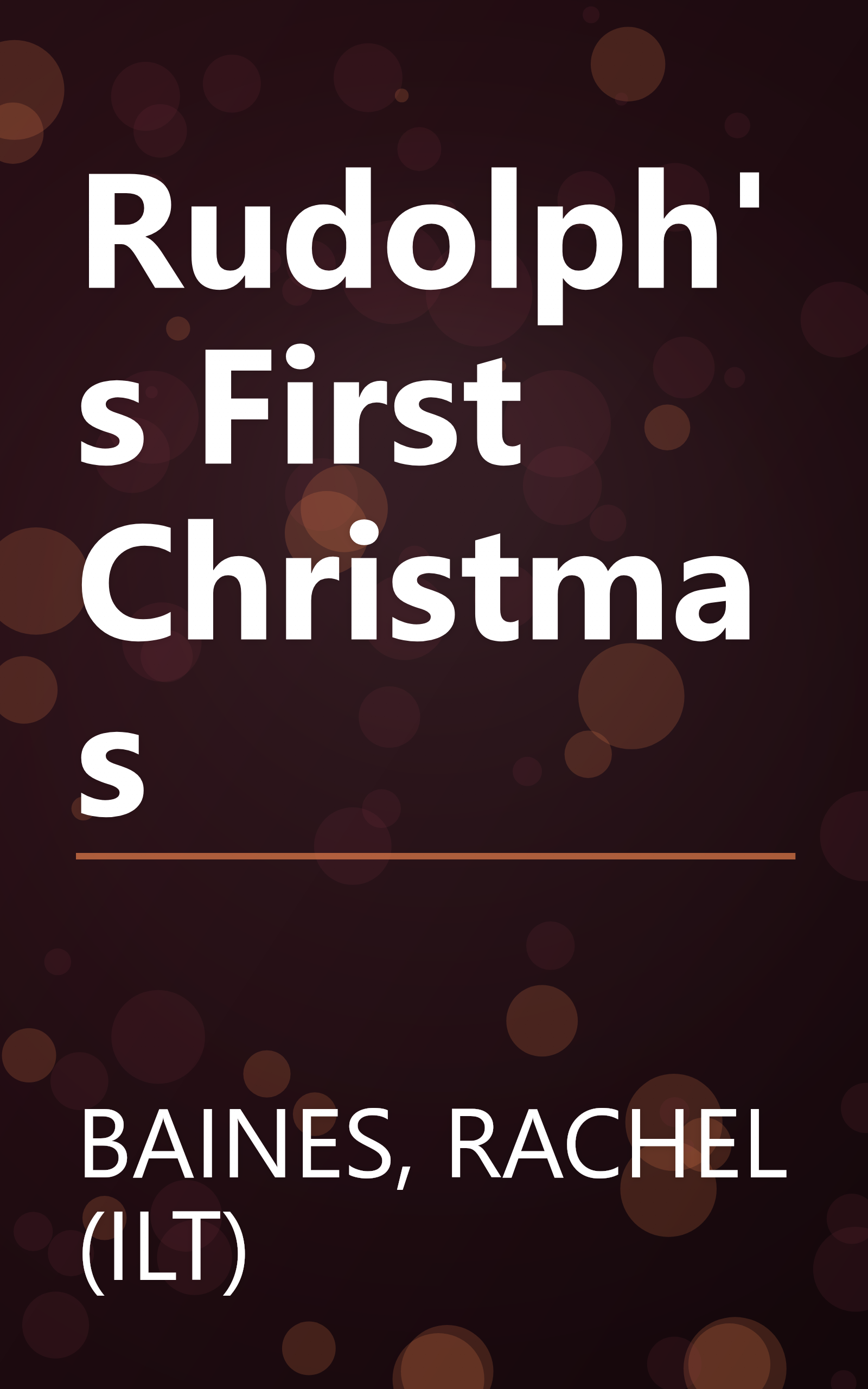 Rudolph's First Christmas book cover
