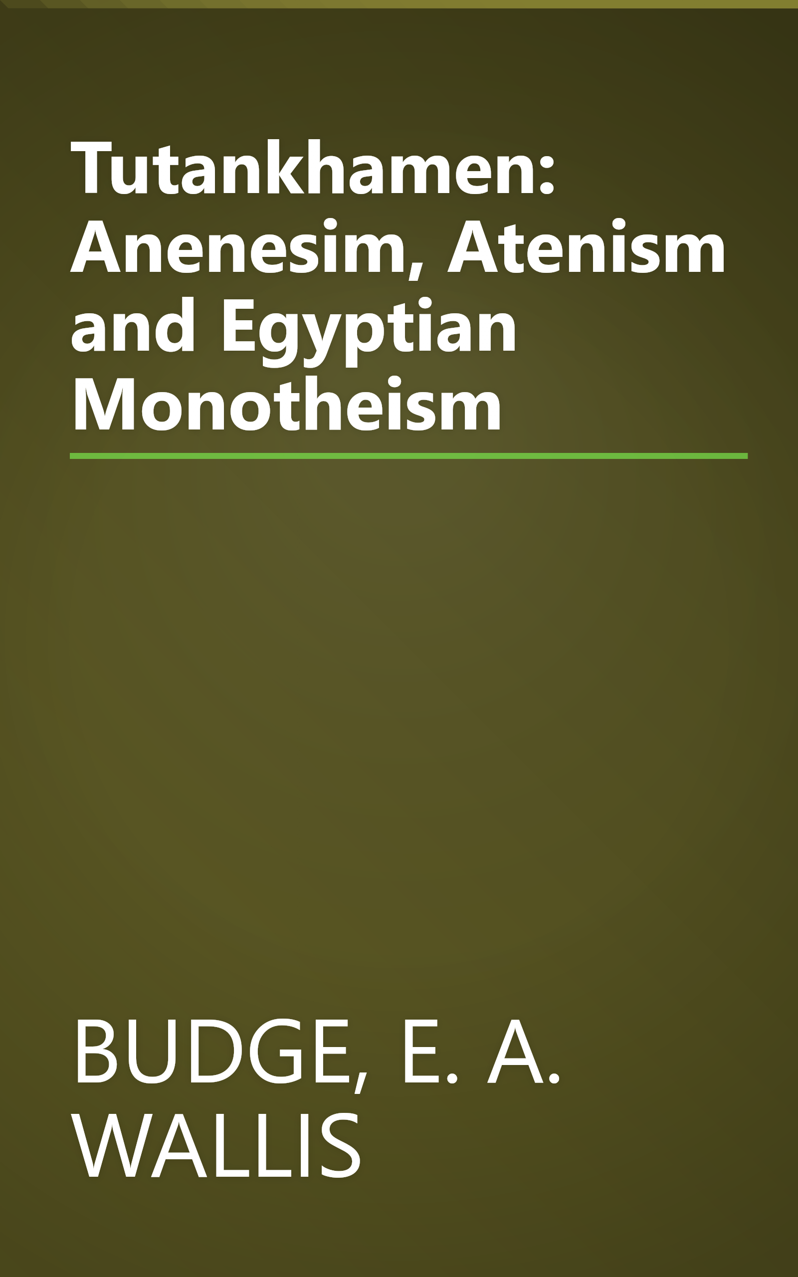 Tutankhamen: Anenesim, Atenism and Egyptian Monotheism book cover