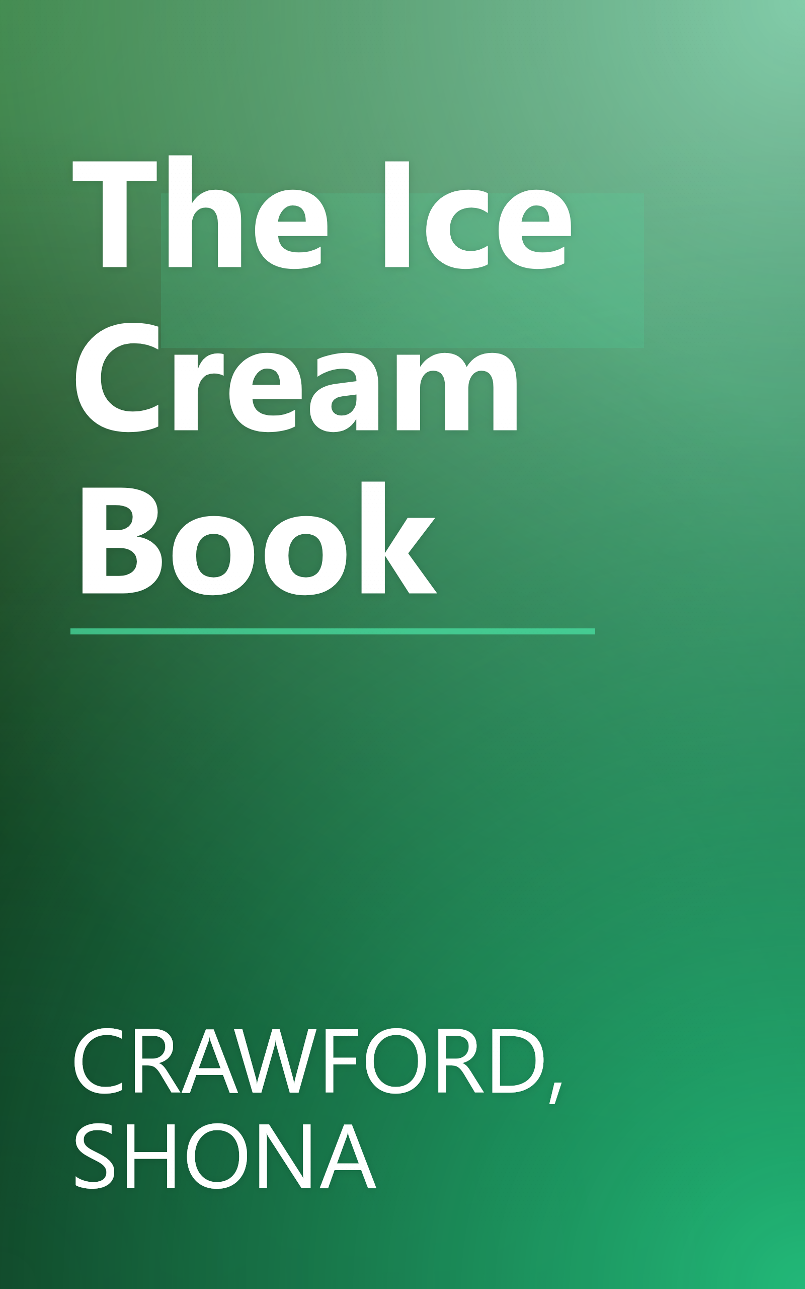 The Ice Cream Book book cover