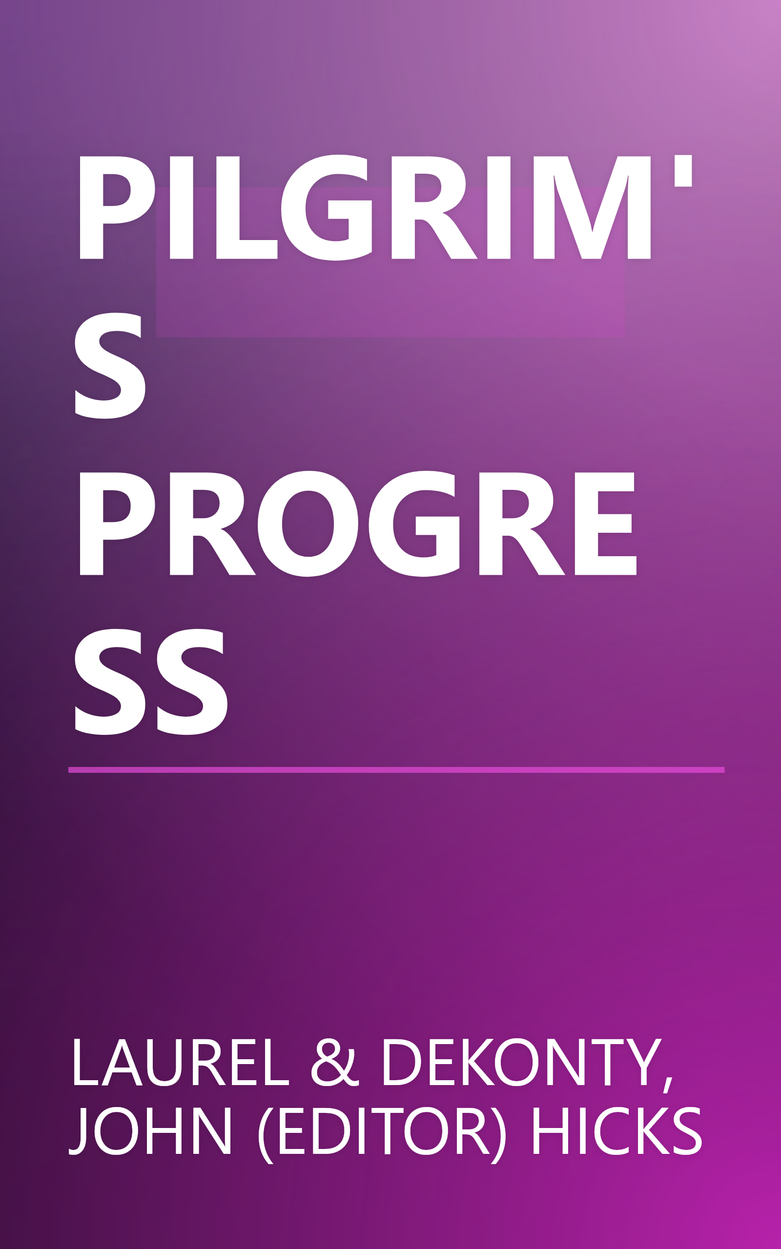 PILGRIM'S PROGRESS book cover