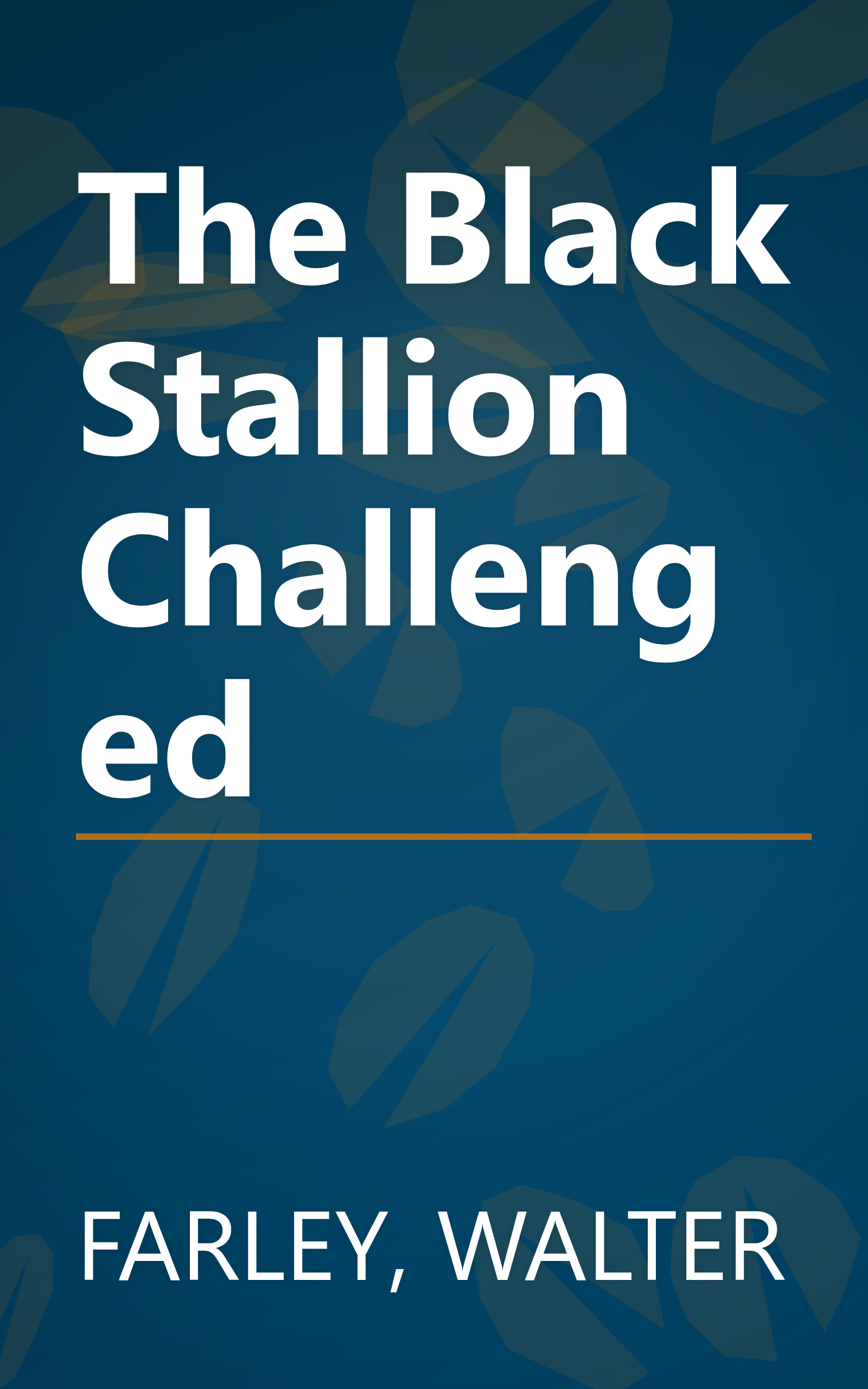 The Black Stallion Challenged book cover